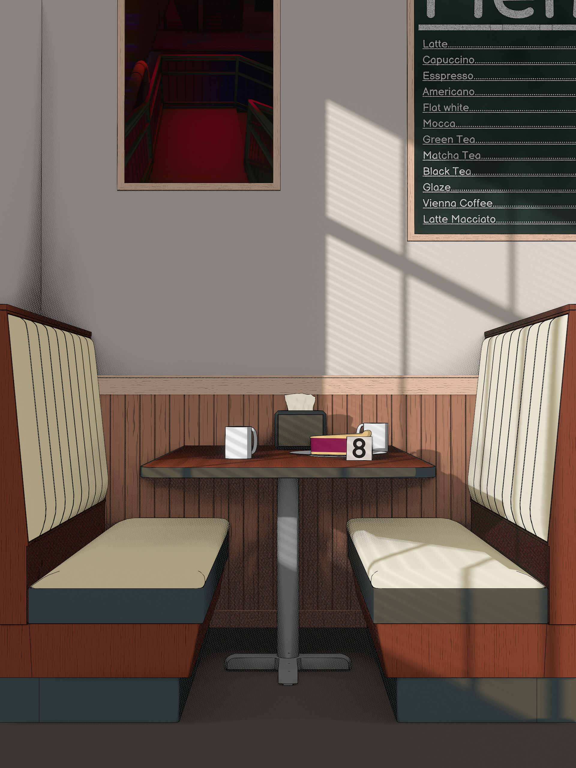 ArtStation - Cafe Booth