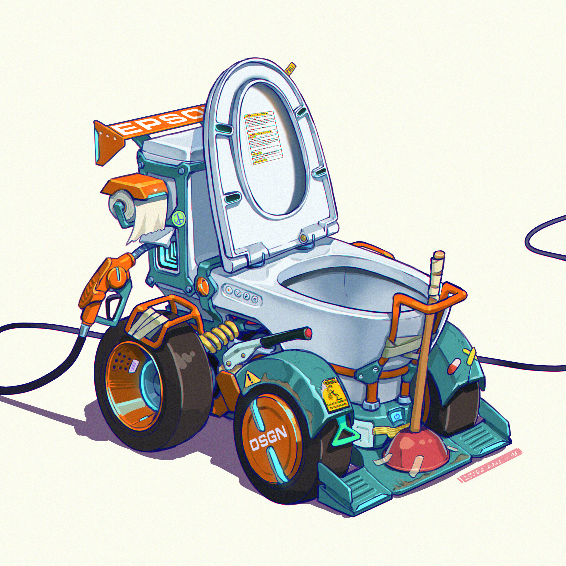 ArtStation - 拉力赛车——Toilet Drag Racing