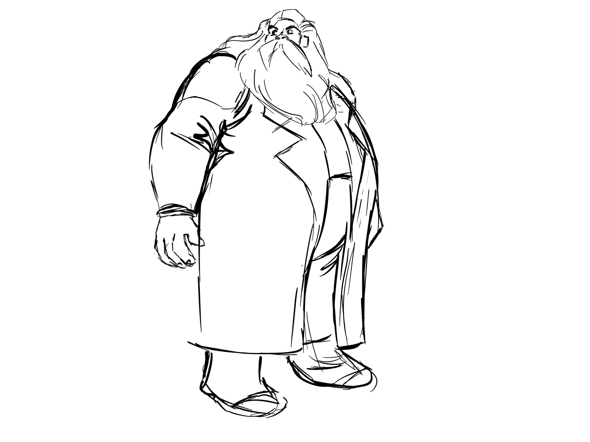 ArtStation - Hagrid Sketch