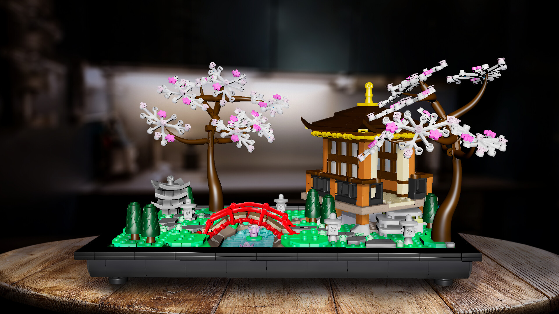 ArtStation - Tranquil Garden LEGO Set Remake
