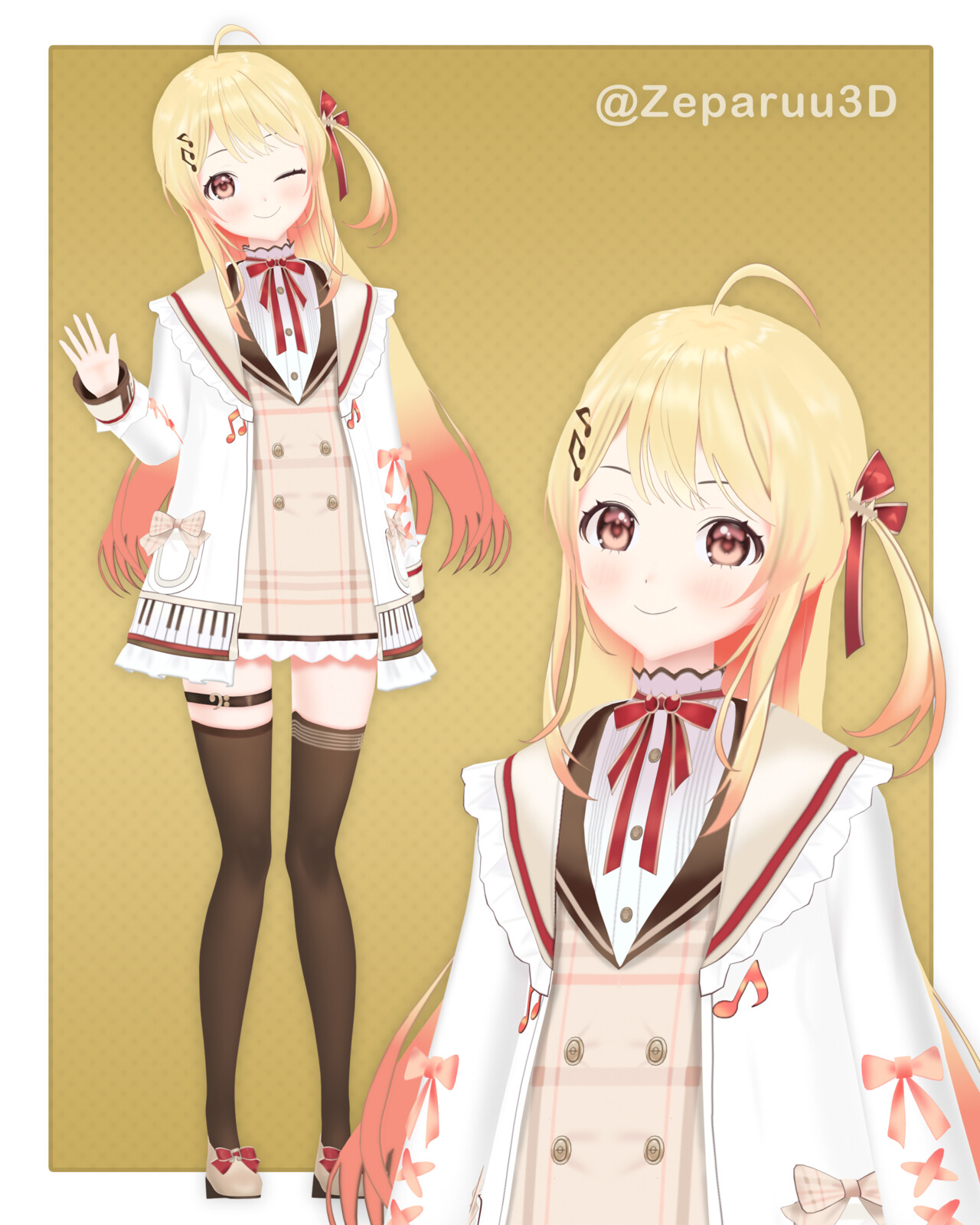 Zeparuu - Otonose Kanade (3D VTuber Fan-art)