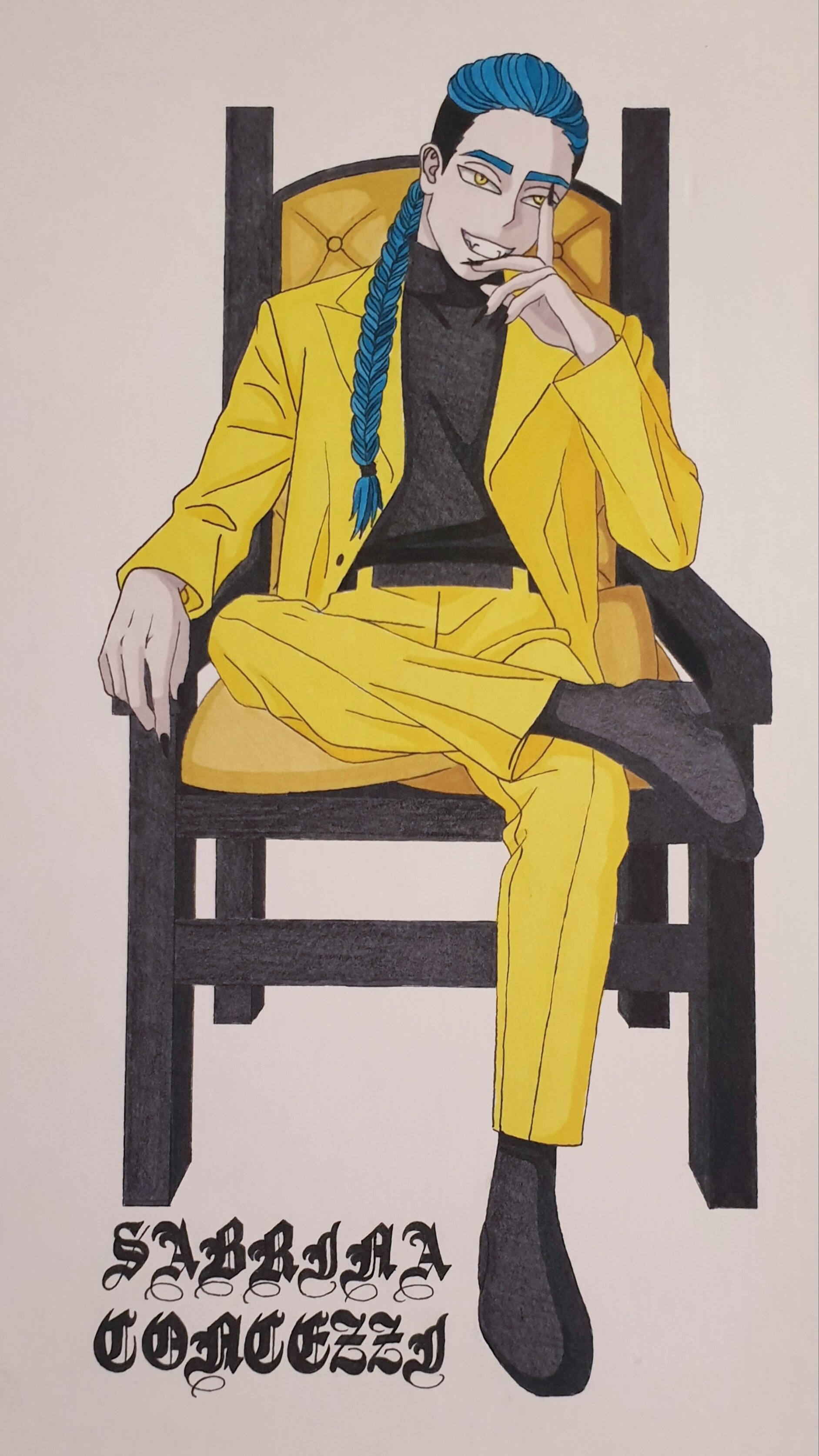 how to draw anime vampire boy