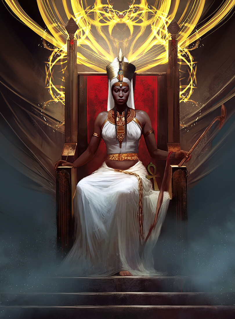 ArtStation - Isis on her throne