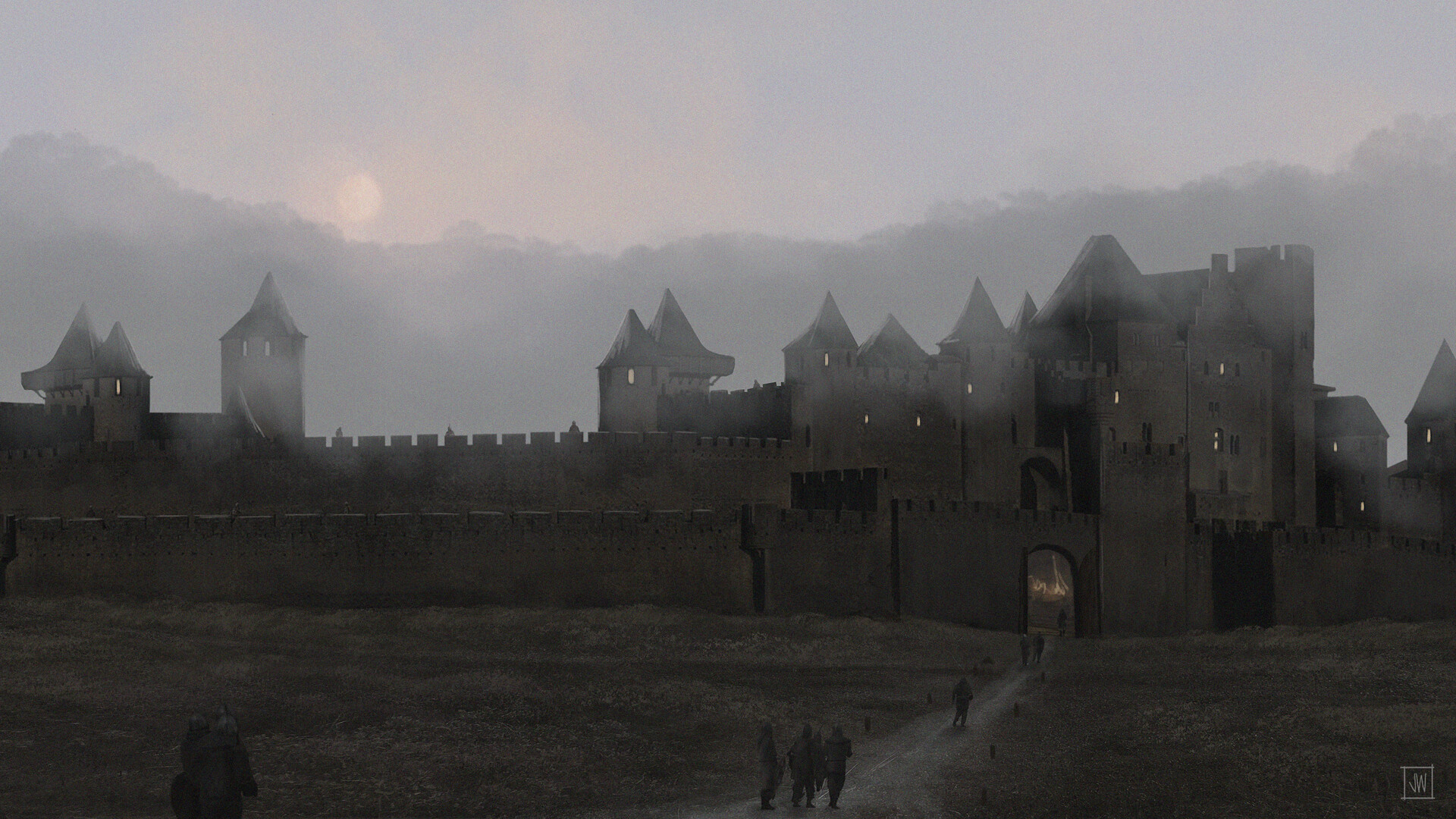 ArtStation - Grimdark castle