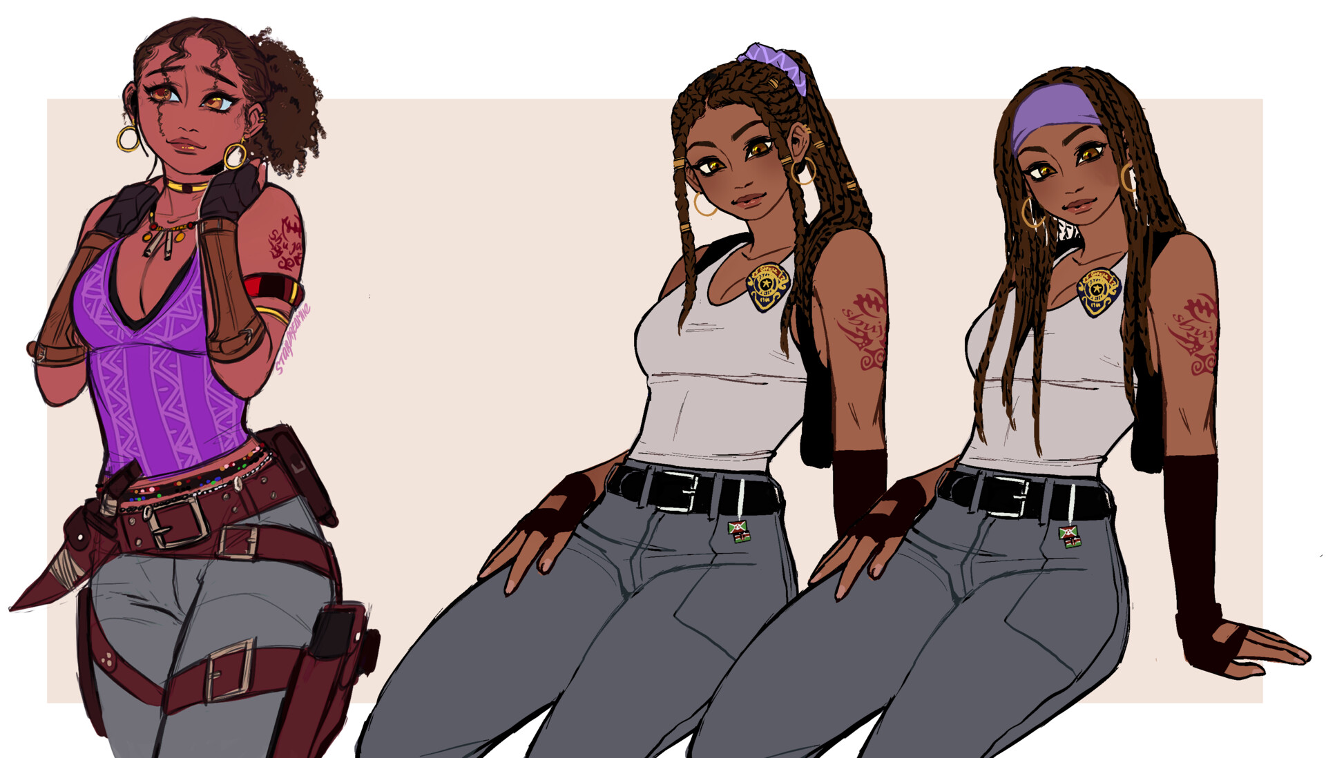 ArtStation - Sheva Alomar hairstyles