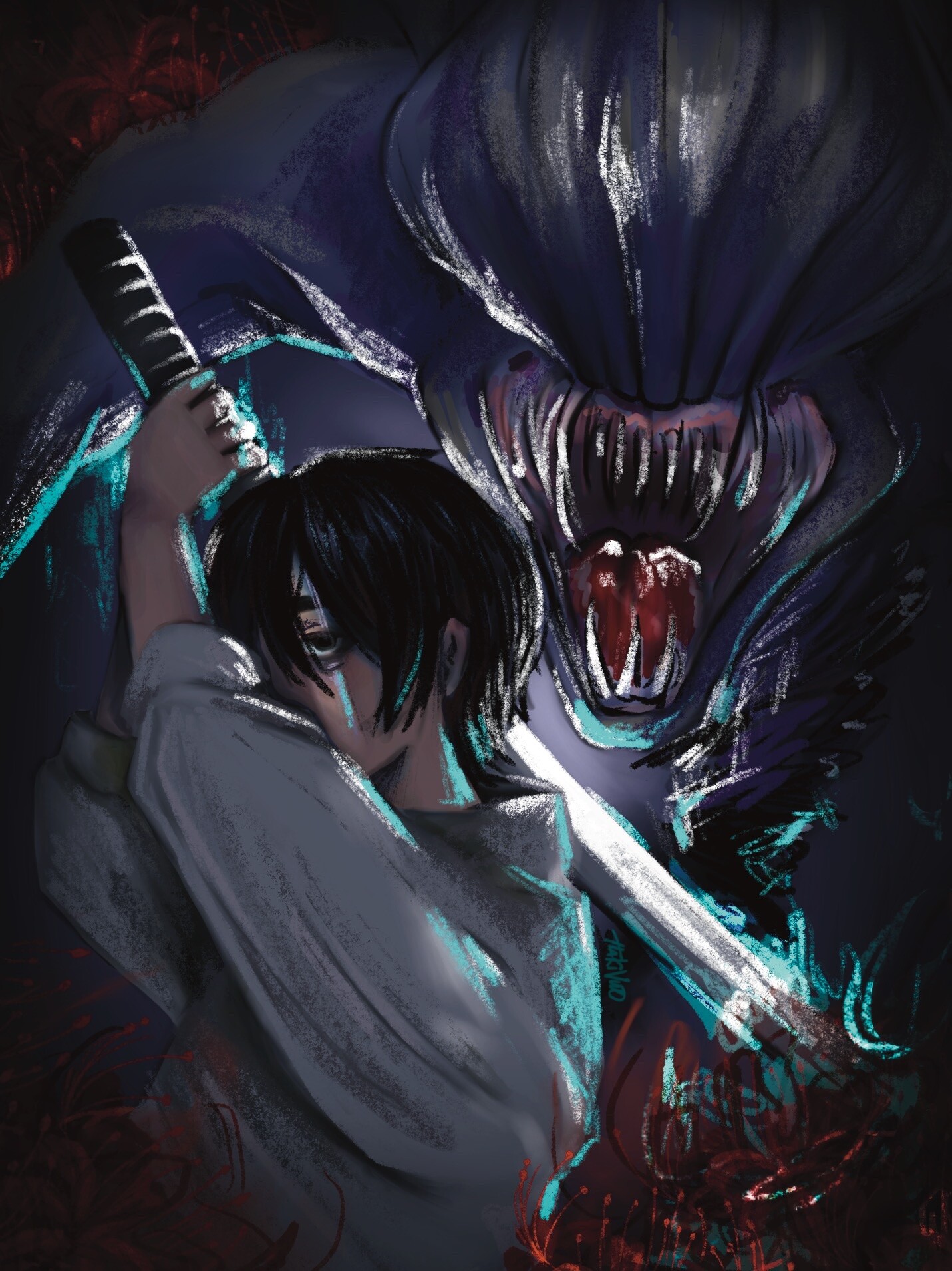 Artstation Yuta Okkotsu Fan Art