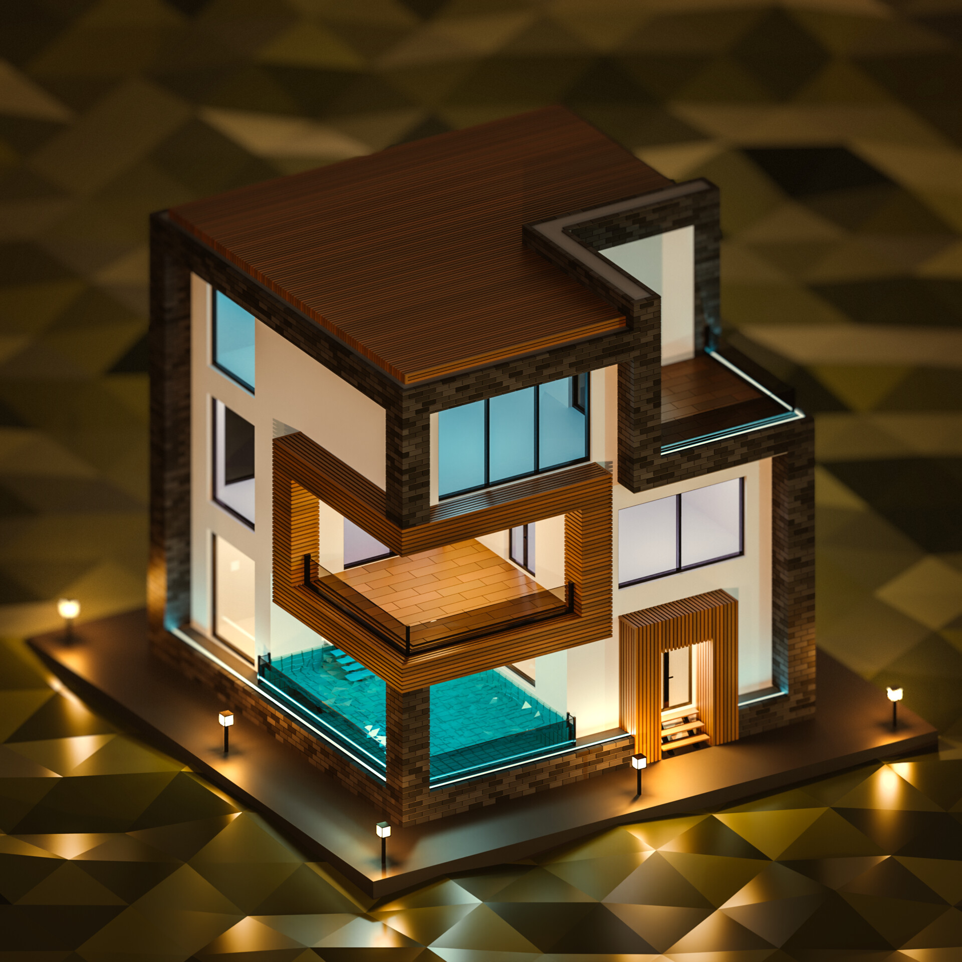 ArtStation - Cubic Hi-Tech House