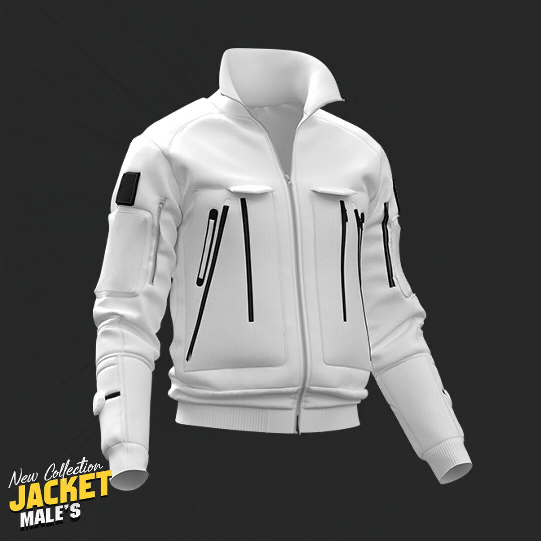 ArtStation - male's jacket's vol9 / marvelous & clo3d / OBJ / FBX