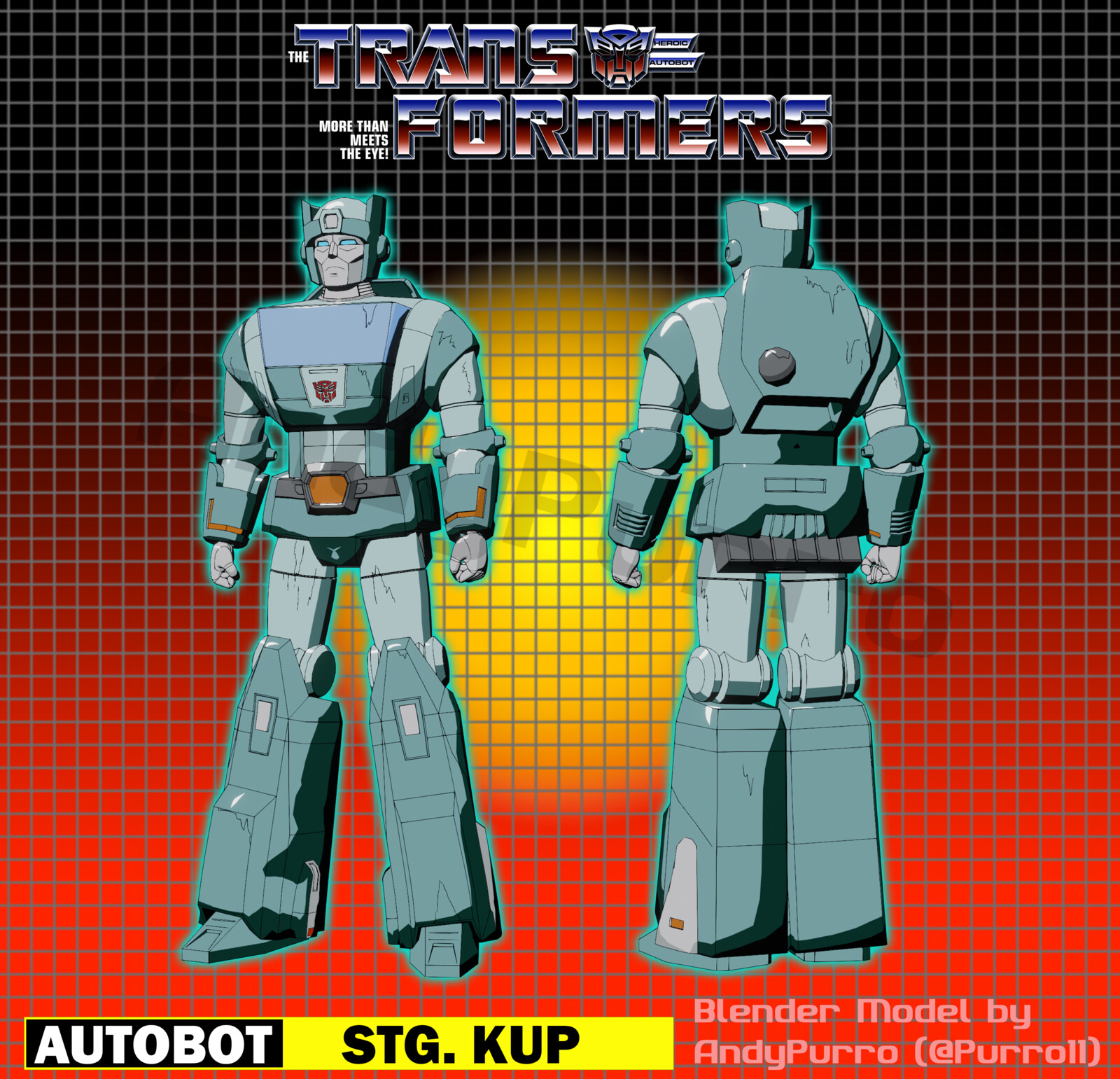 Andrew Au Transformers G1 Kup Blender Model