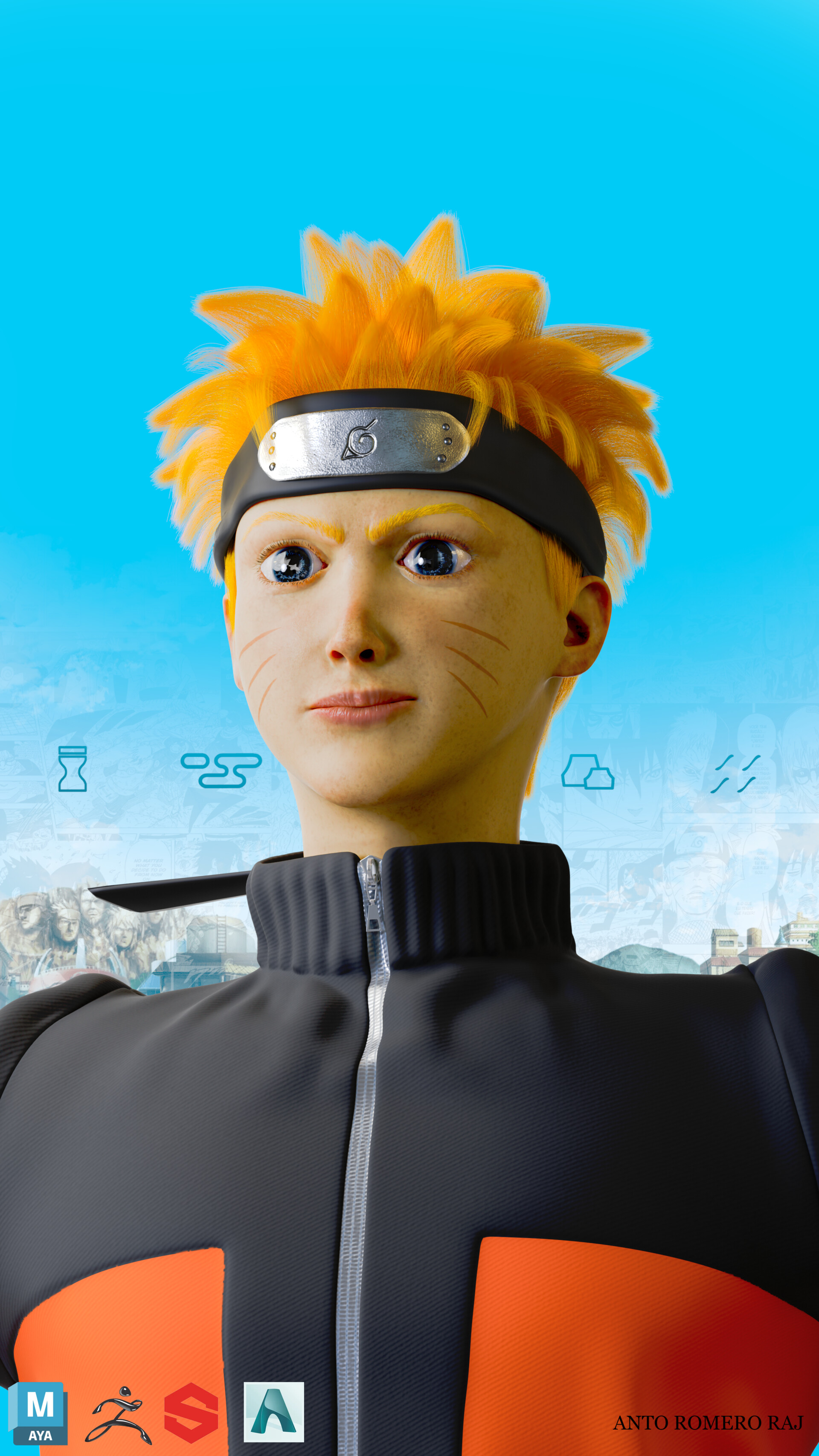 ArtStation - Naruto 3D (Hyper Realistic)