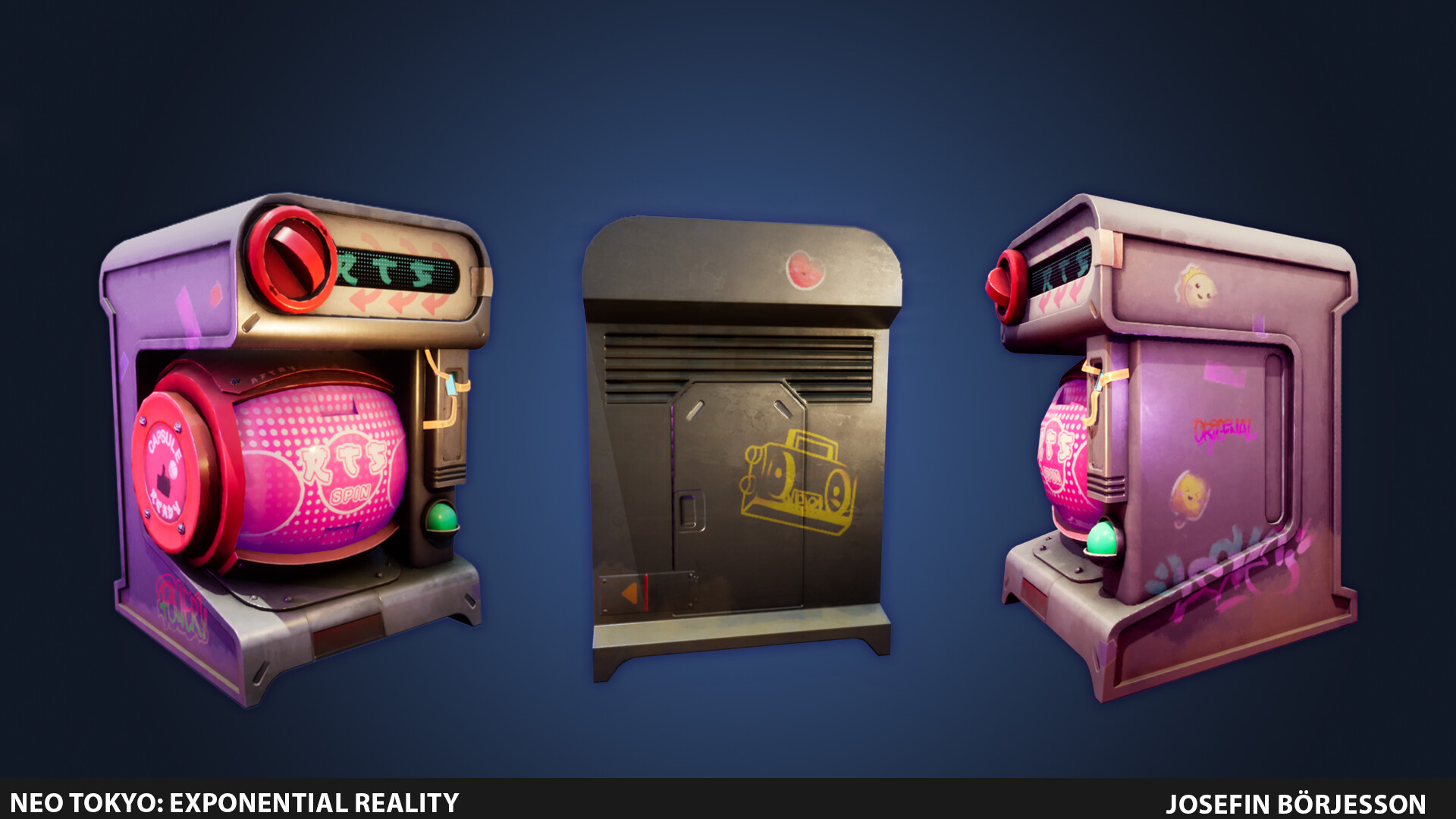 ArtStation - Neo Tokyo: Exponential Reality - Gashapon Machine