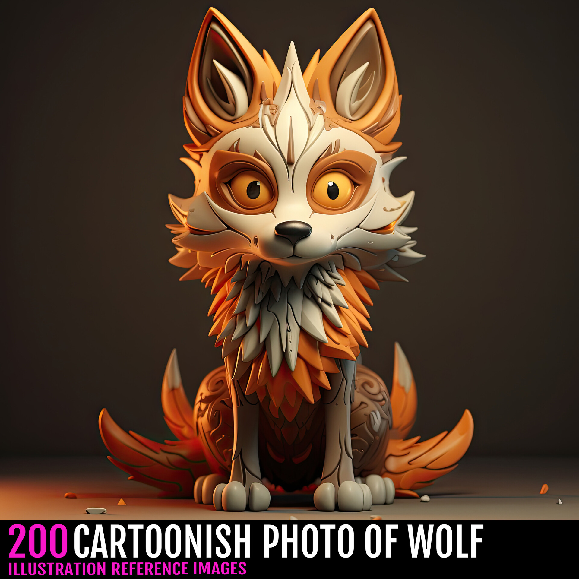 ArtStation - 200 CARTOONISH 3D PHOTO OF WOLF