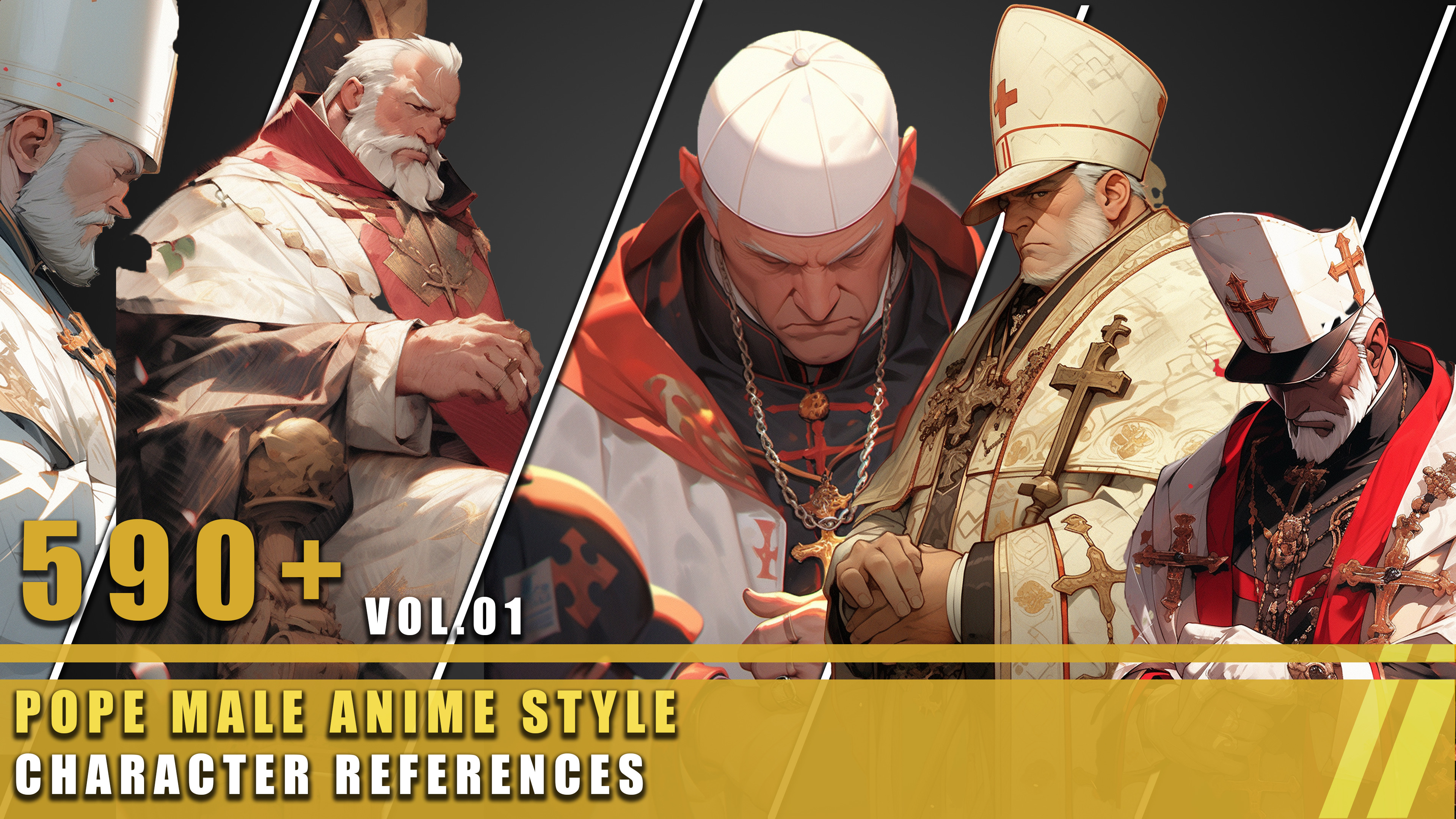 WaterLaw's Studio - 590+ Pope Male Anime Style - Character References ...