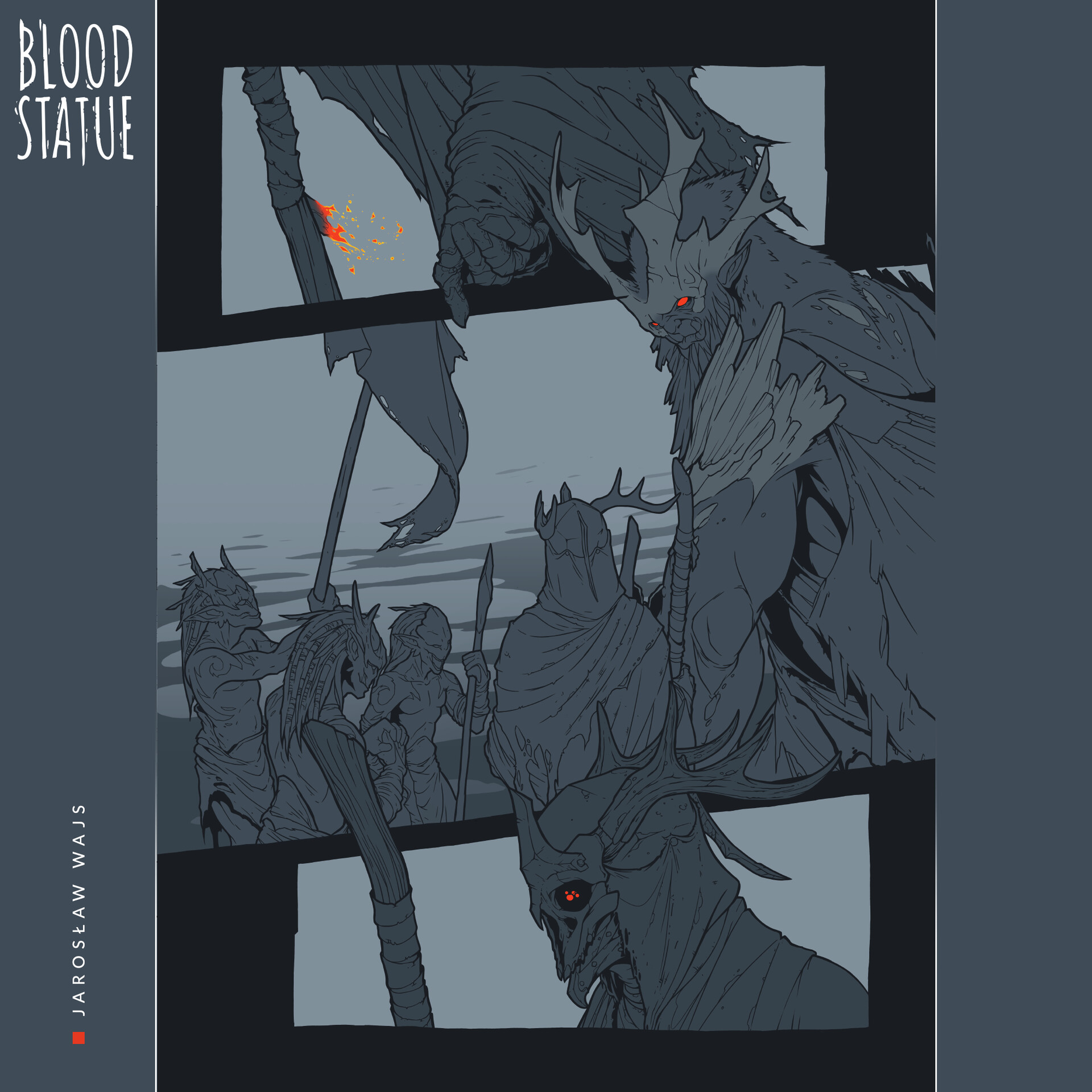 ArtStation - Blood Statue - graphic novel