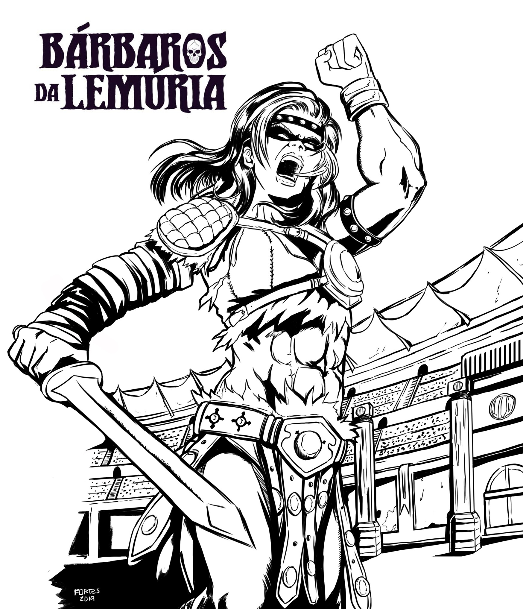 ArtStation - Barbarians of Lemuria Artwork