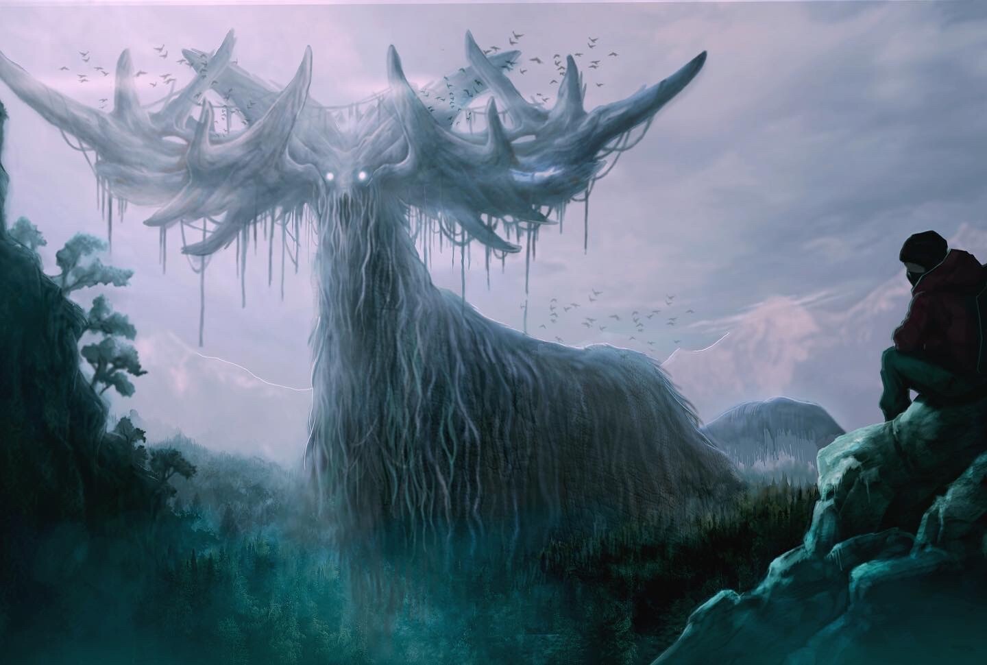 ArtStation - DEER CREATURE ILLUSTRATION