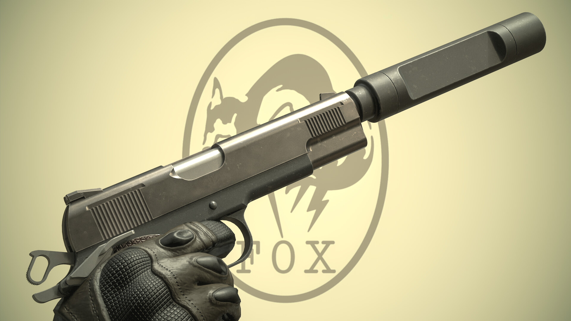 Nick Dobrijevic - .45 huh? M1911A1 Metal Gear Solid 3 Fanart