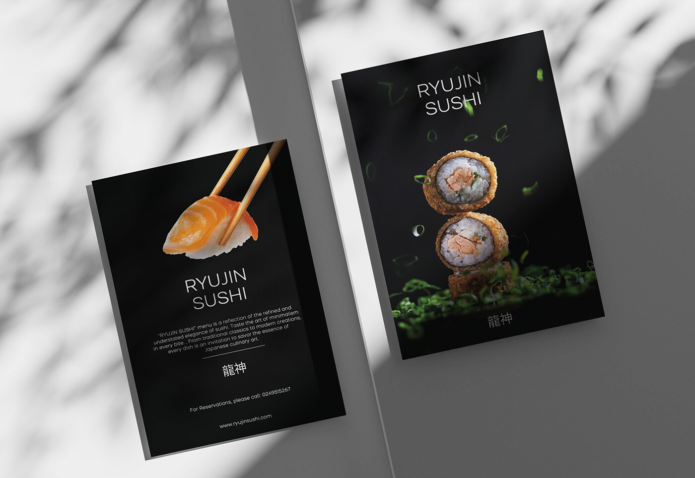 ArtStation - Ryujin Sushi | Menu design