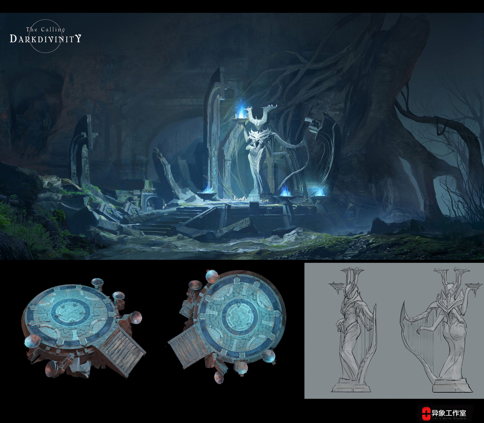 ArtStation - 工作室给Darkdivinity the calling 概念