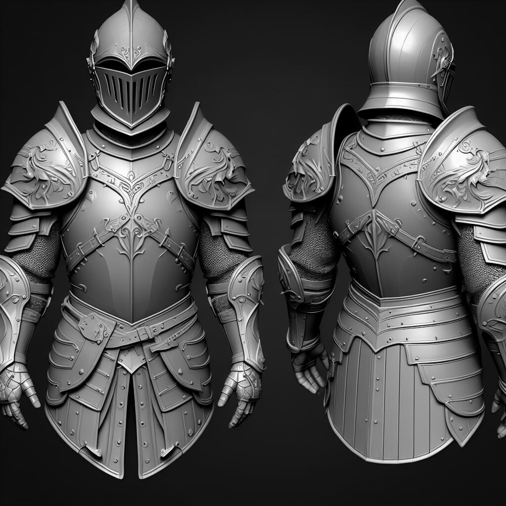 ArtStation - 3D Cosplay Medieval Armor