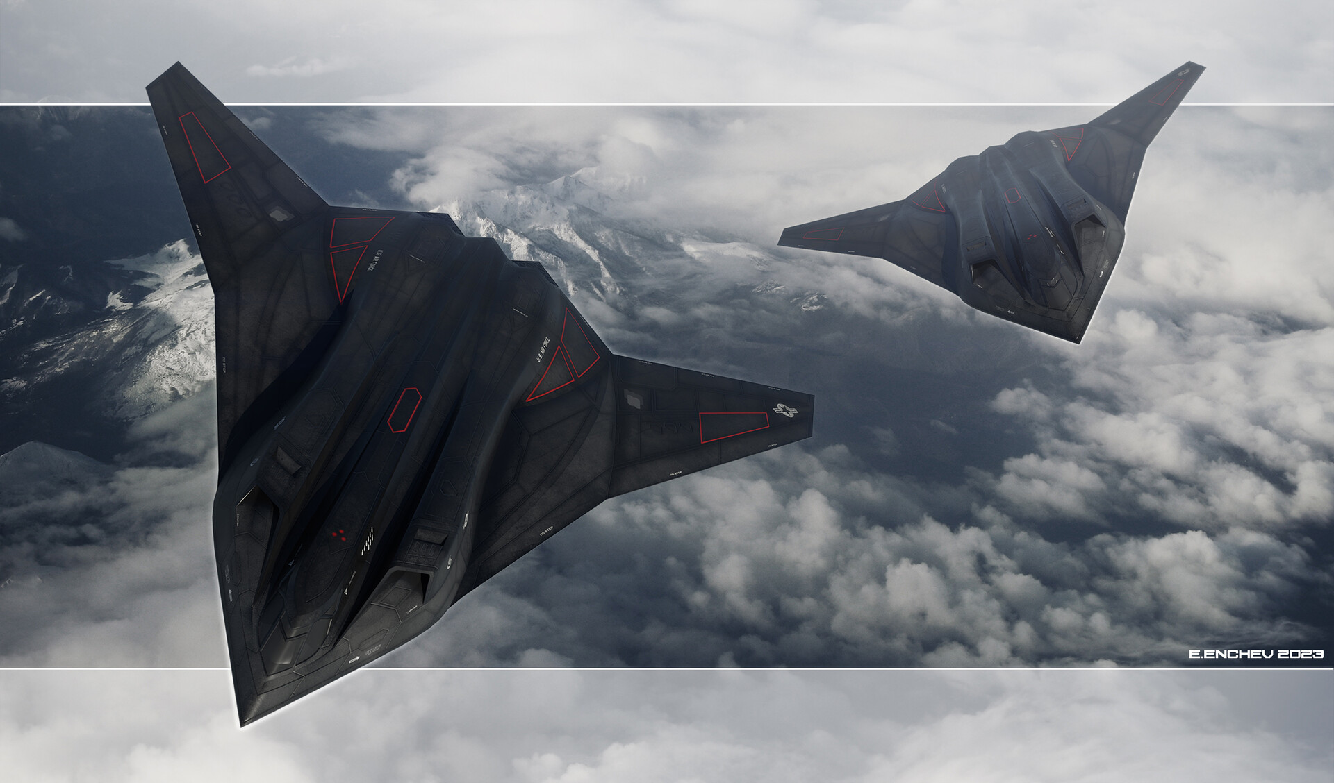 Encho Enchev - Tactical stealth bomber design