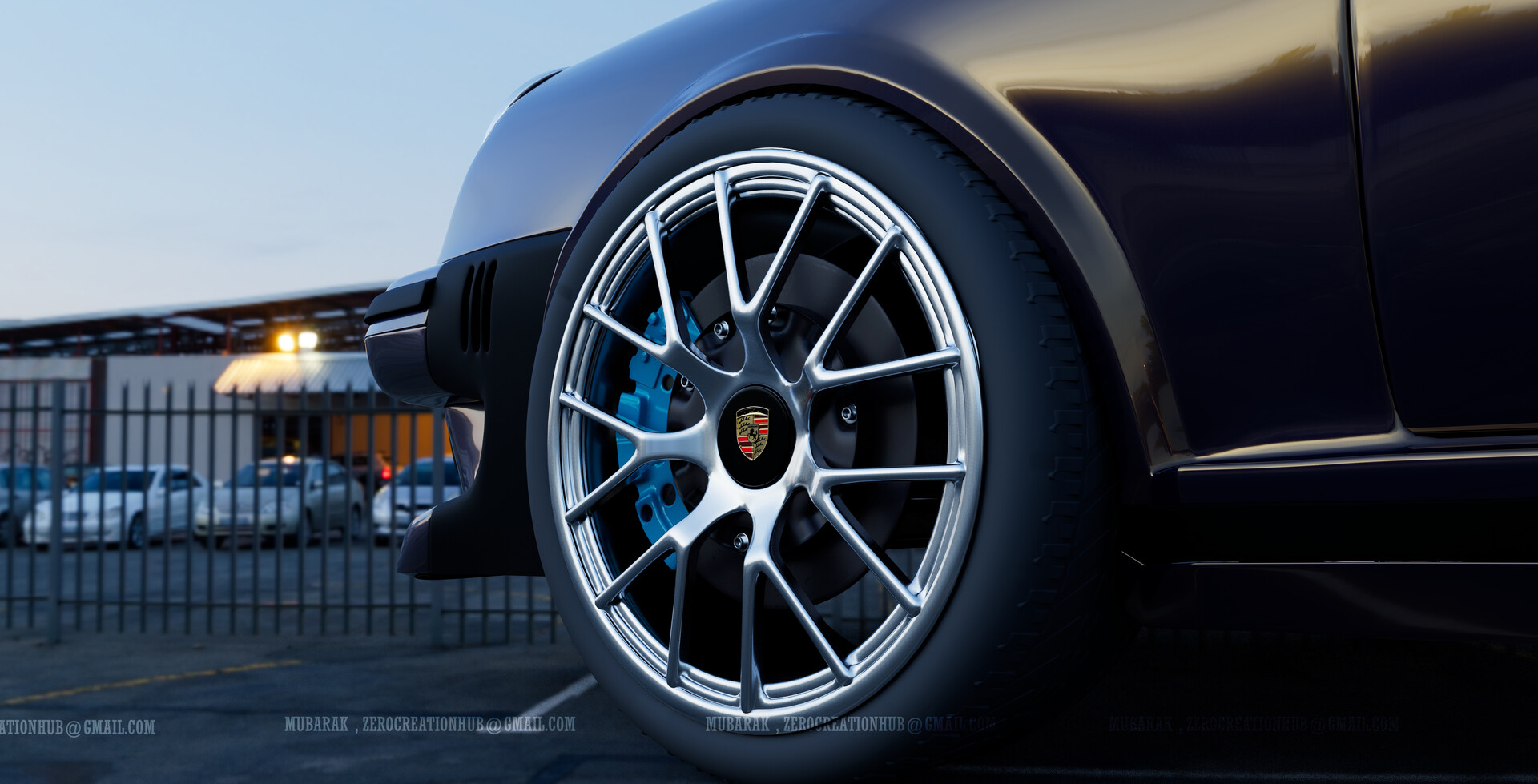 Mubarak - "3D Model of Porsche 911 - Realistic Render"