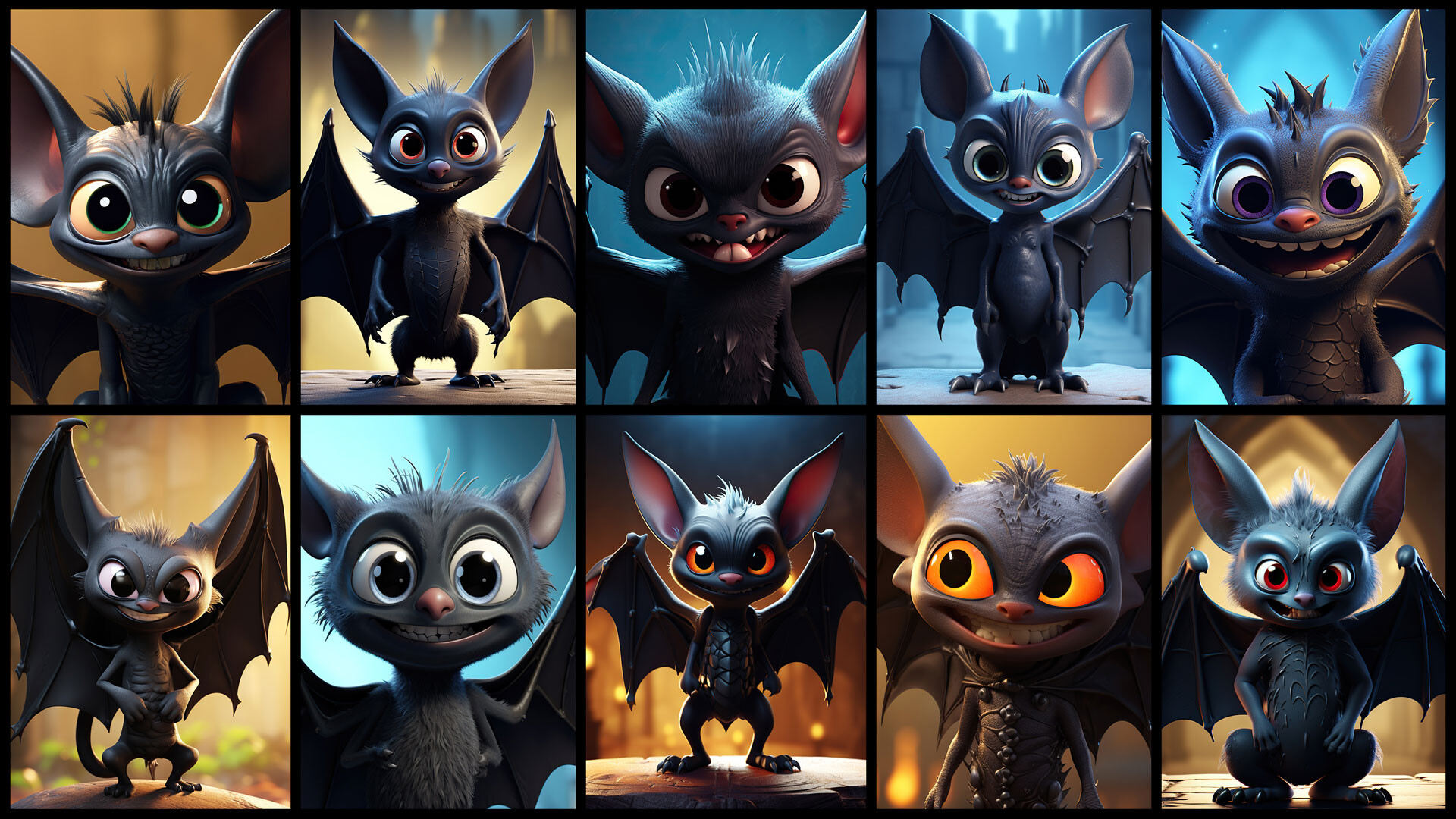 Sense Of Peace - 320 Cartoon Bat Characters
