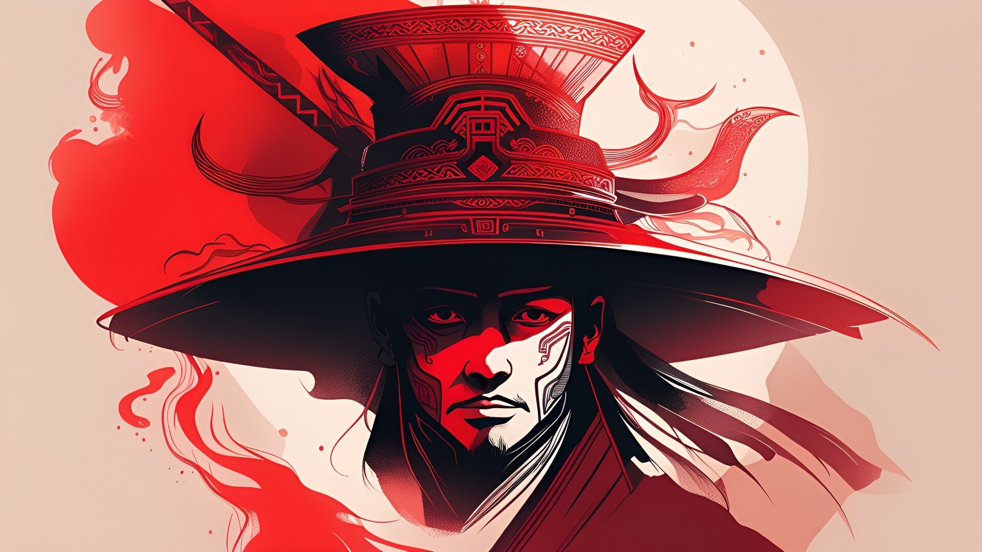 ArtStation - samurai and shing pi the great villain, bloody serious 🗡️🩸