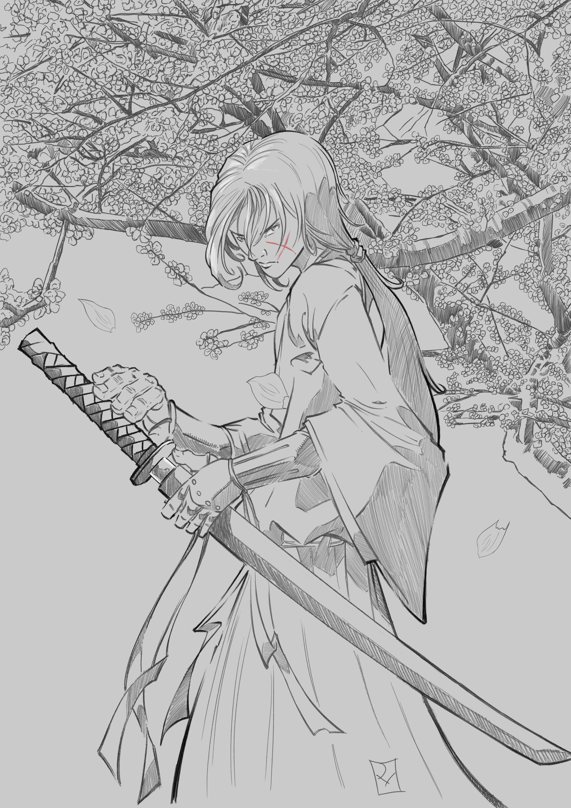 coloring pages rurouni kenshin