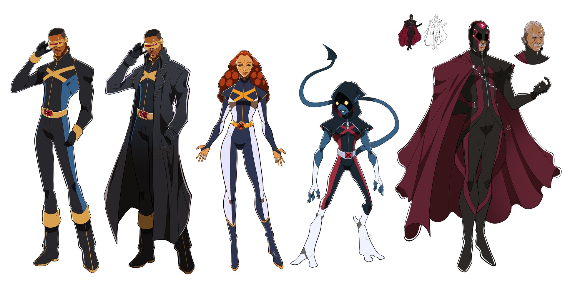 ArtStation - X Men redesign highlights
