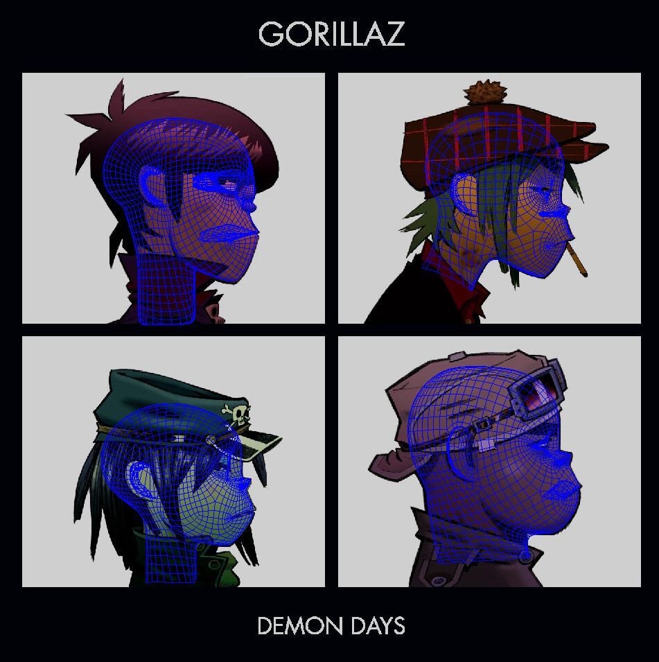 how to draw gorillaz demon days
