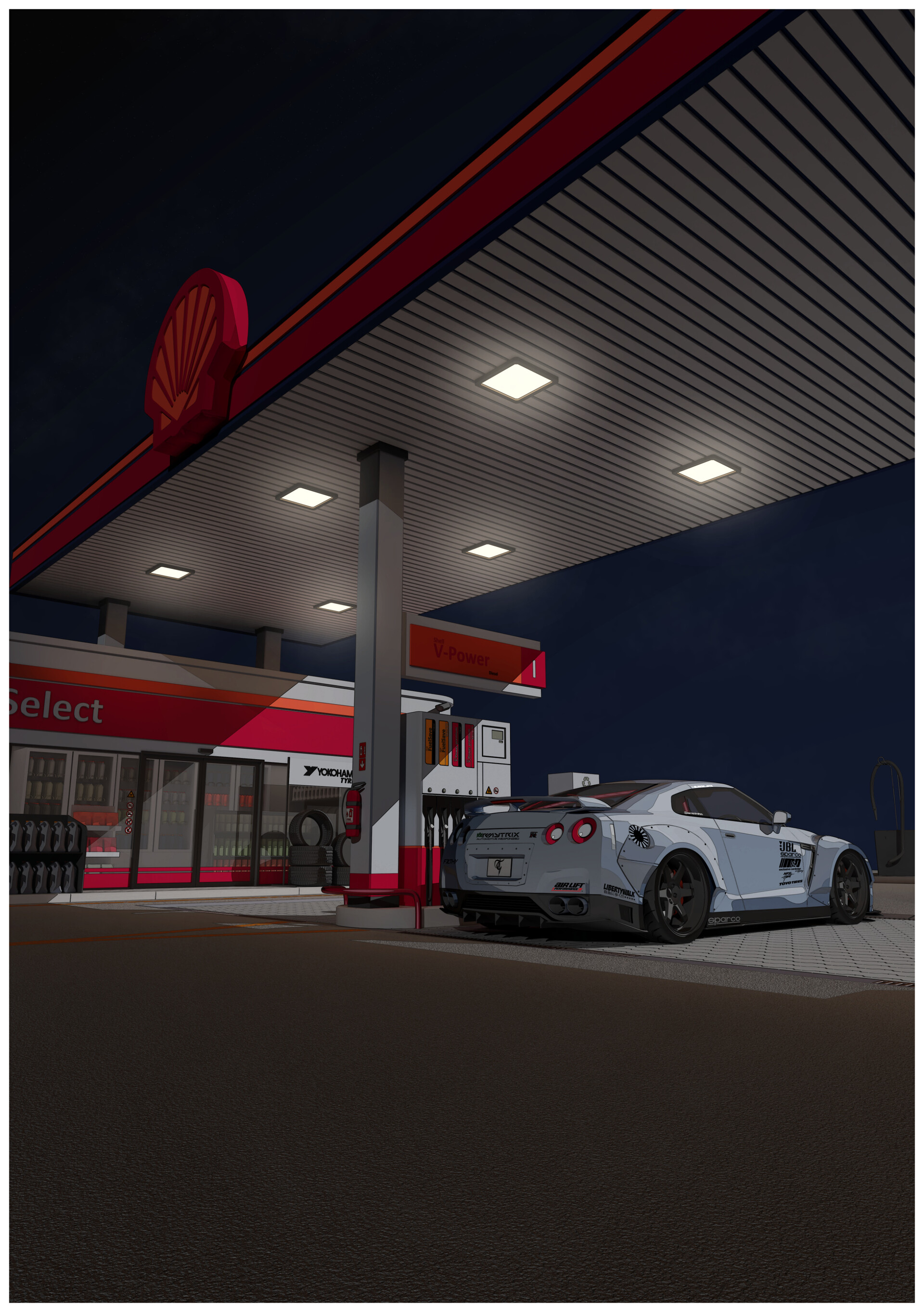 ArtStation - Cartoon GT-R