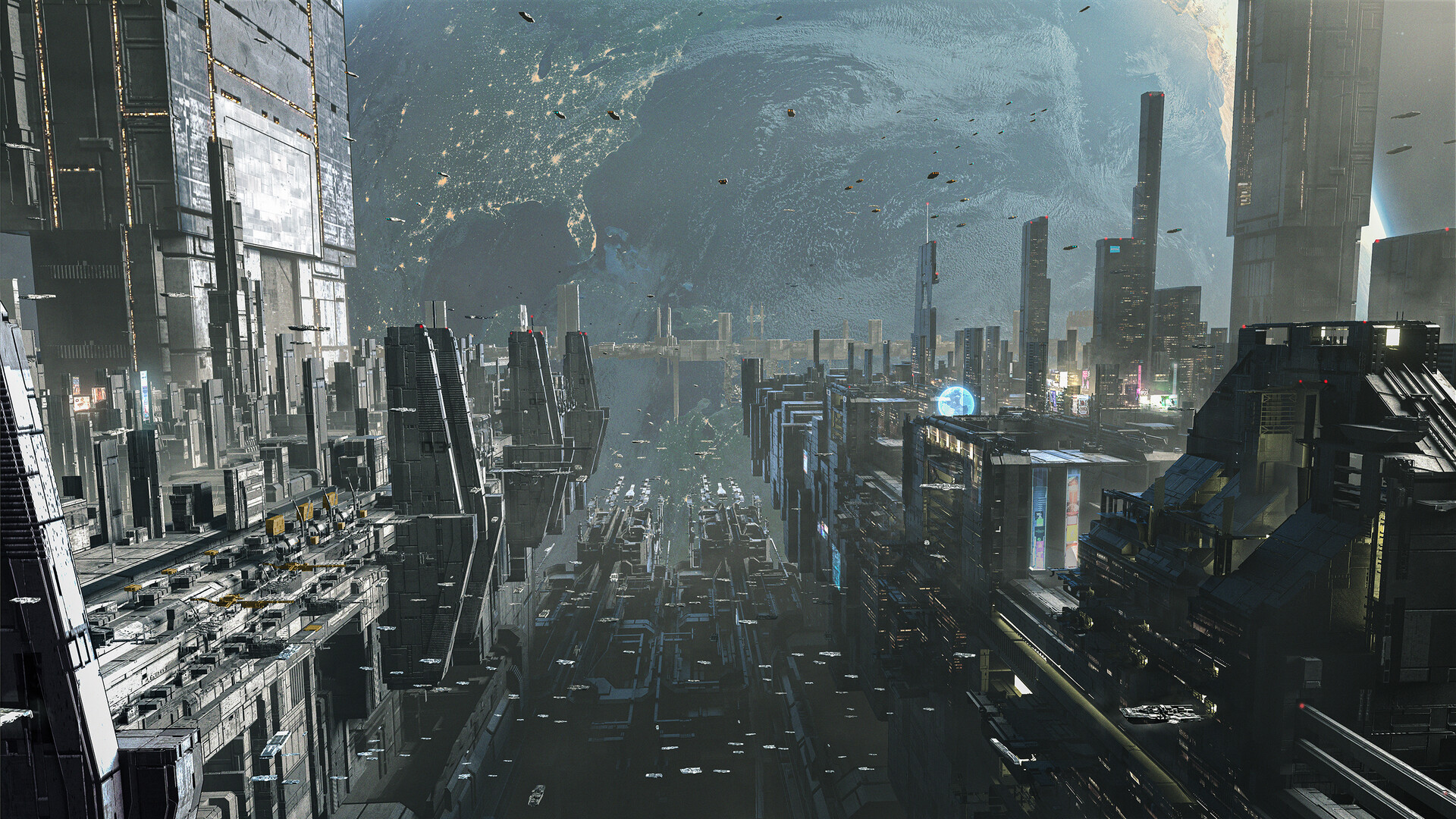 ArtStation - Orbital city