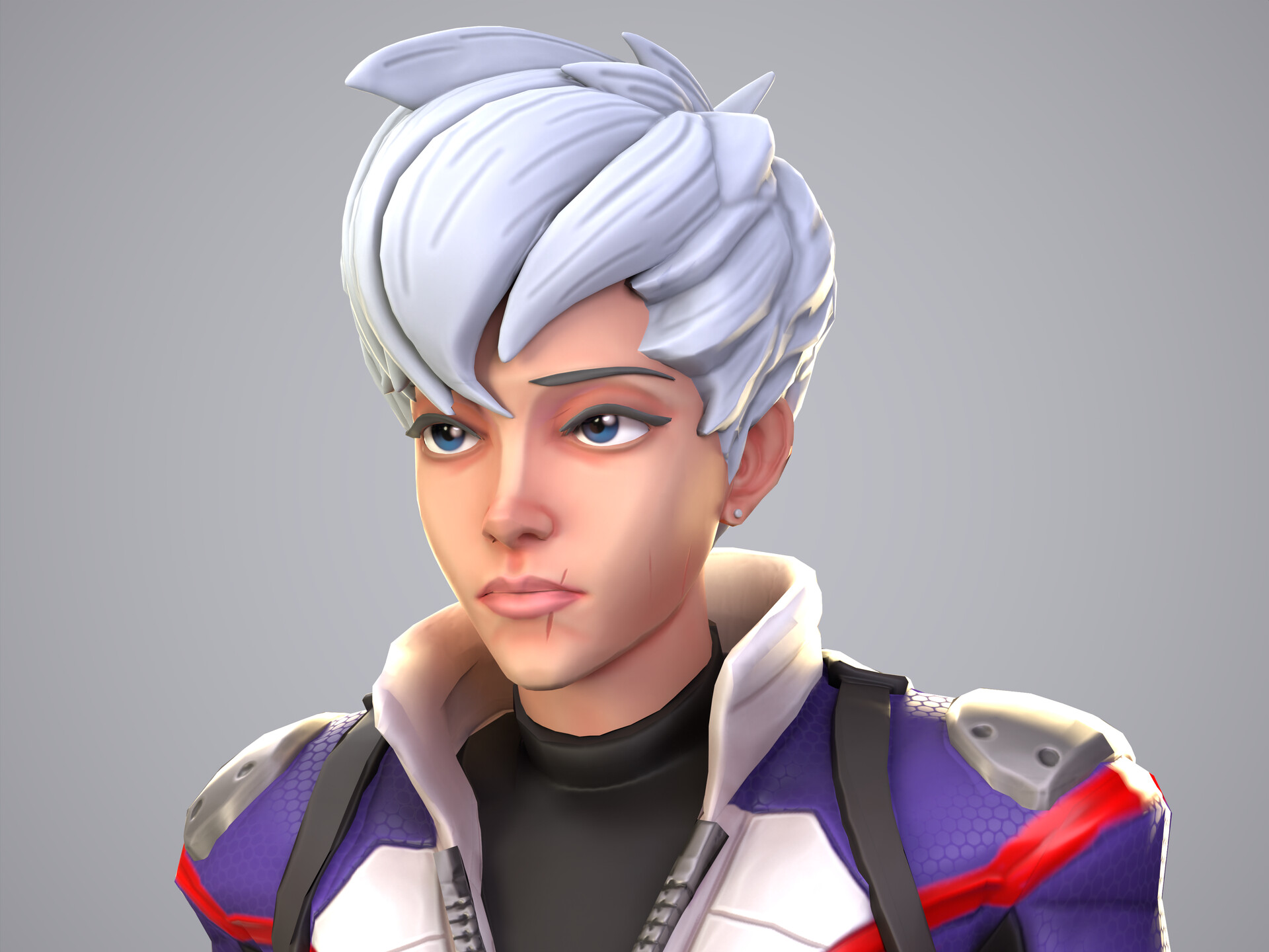 Eduardo Baldocchi Pontin - Soldier 76 Female version FanArt