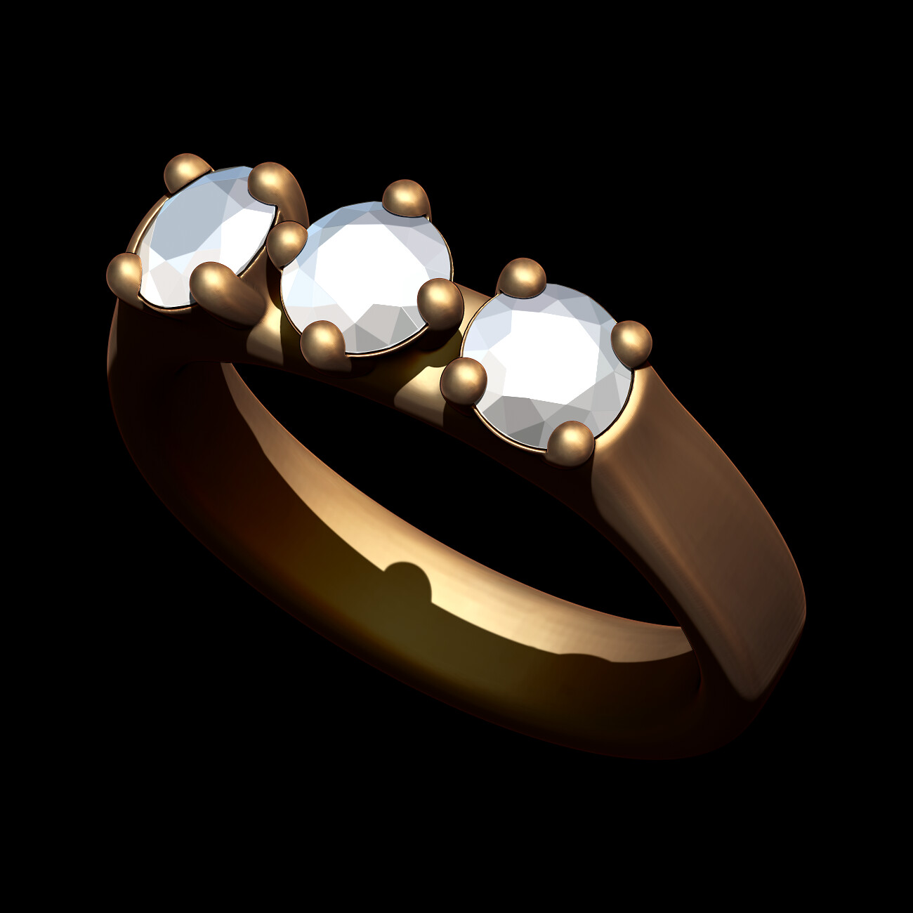 ArtStation - Triple Diamond Ring