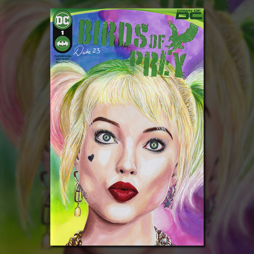 David Duke - Harley Quinn Birds of Prey Sketch Cover