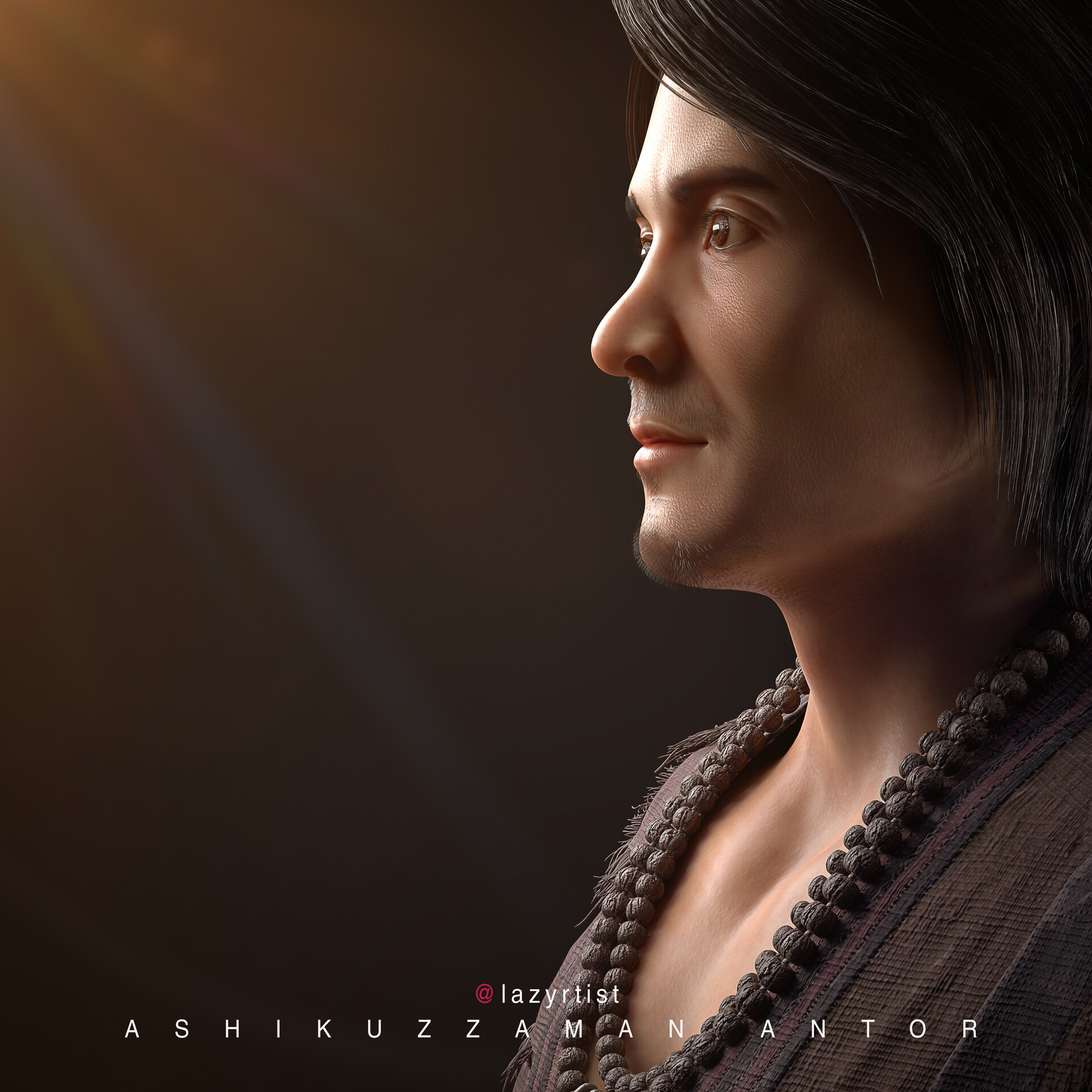 Ashikuzzaman Antor - AAA Game Character - Young Samurai