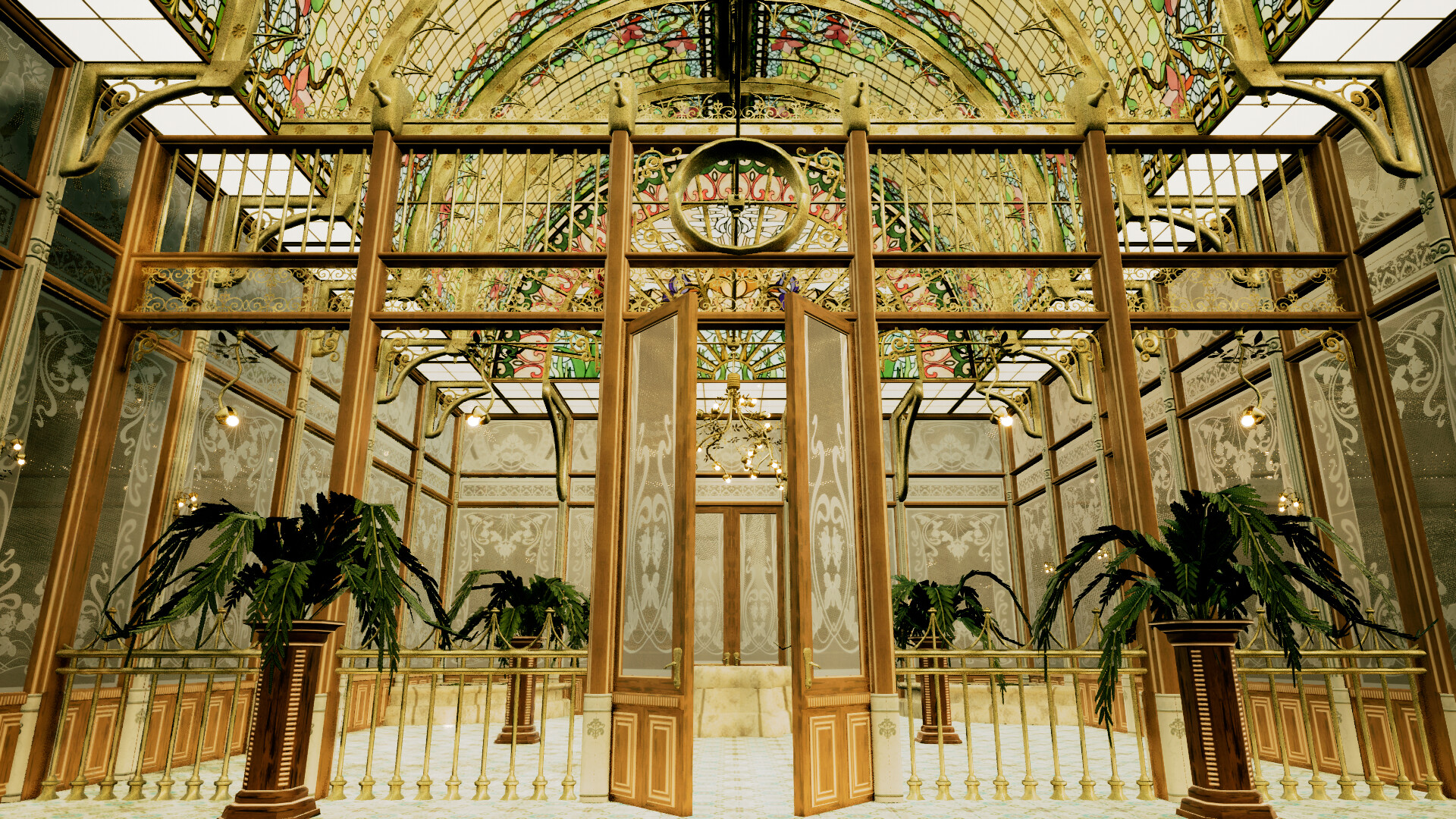 ArtStation - Art Nouveau Conservatory