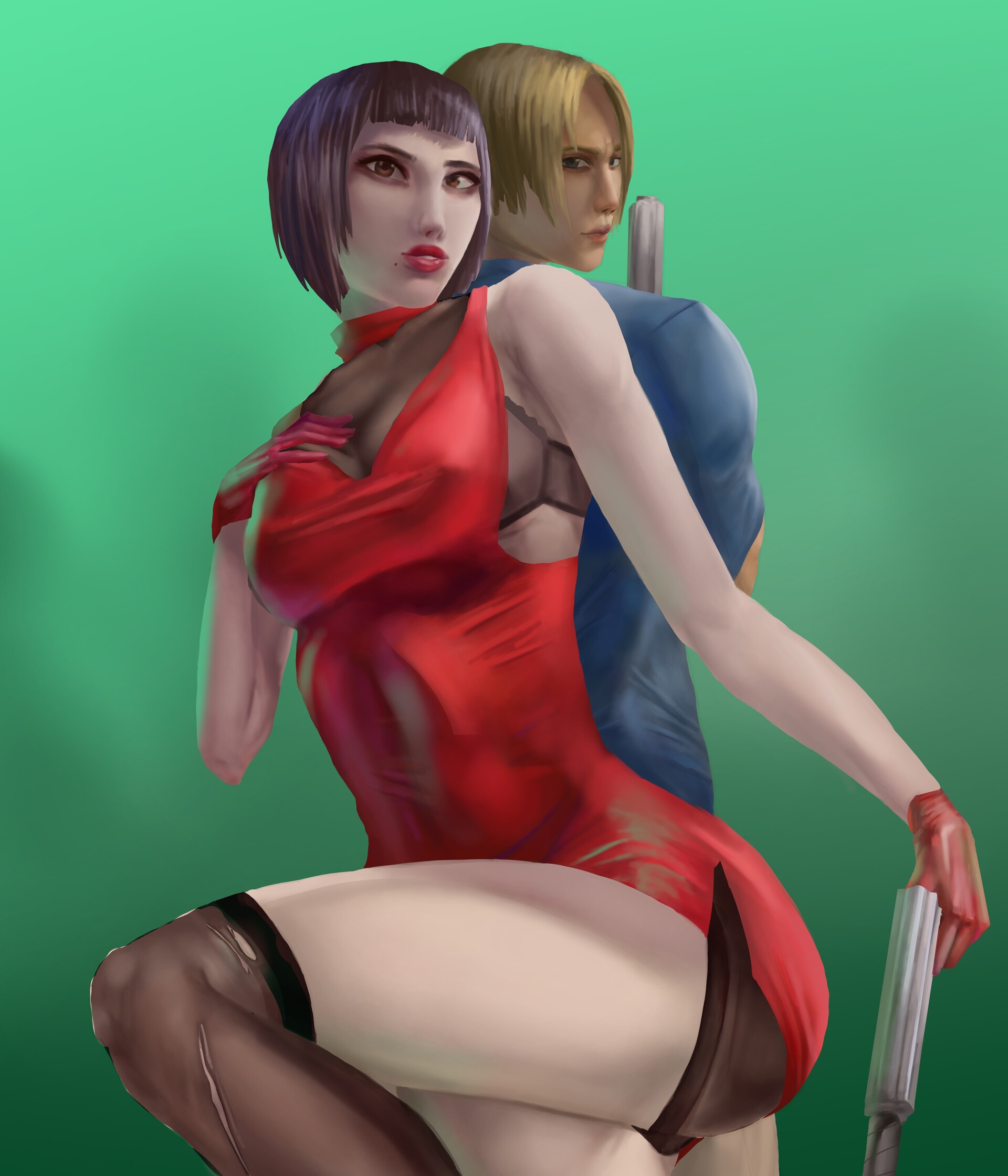 ArtStation - Leon and Ada fanart