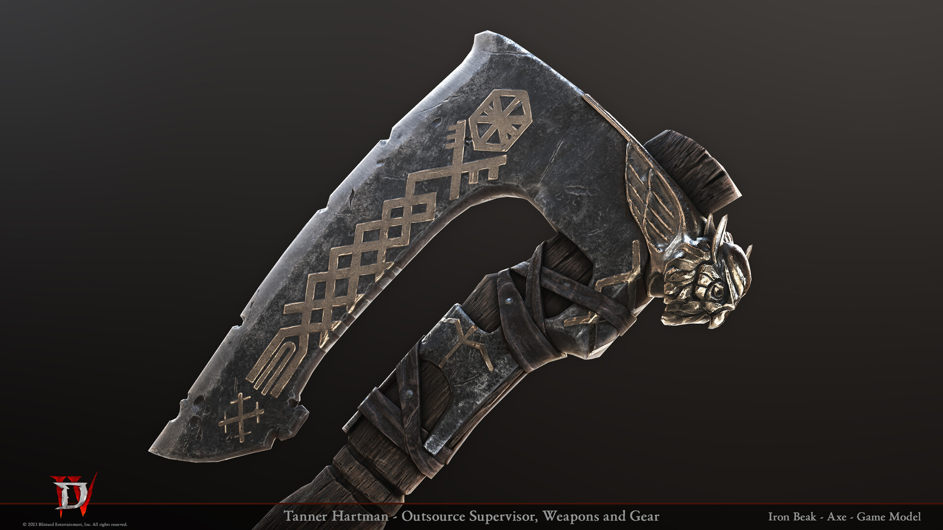 Tanner Hartman - Diablo IV - Iron Beak - Axe