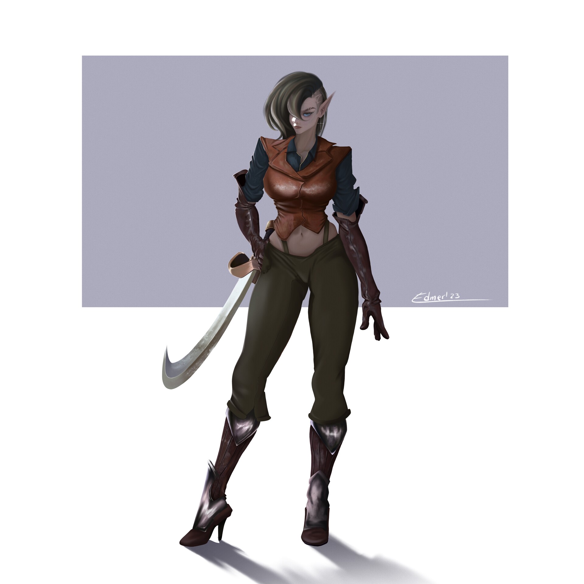 ArtStation - Elfa warrior