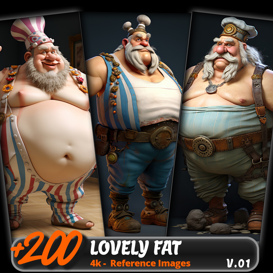 ArtStation - LOVELY FAT VOL. 01/ 4K/ Reference Image