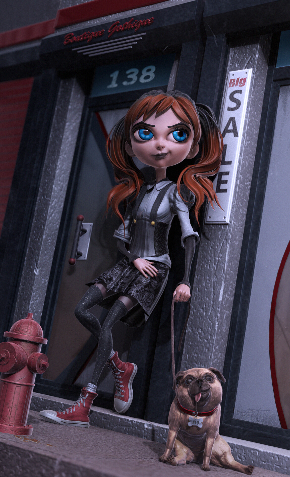 ArtStation - Goth Girl