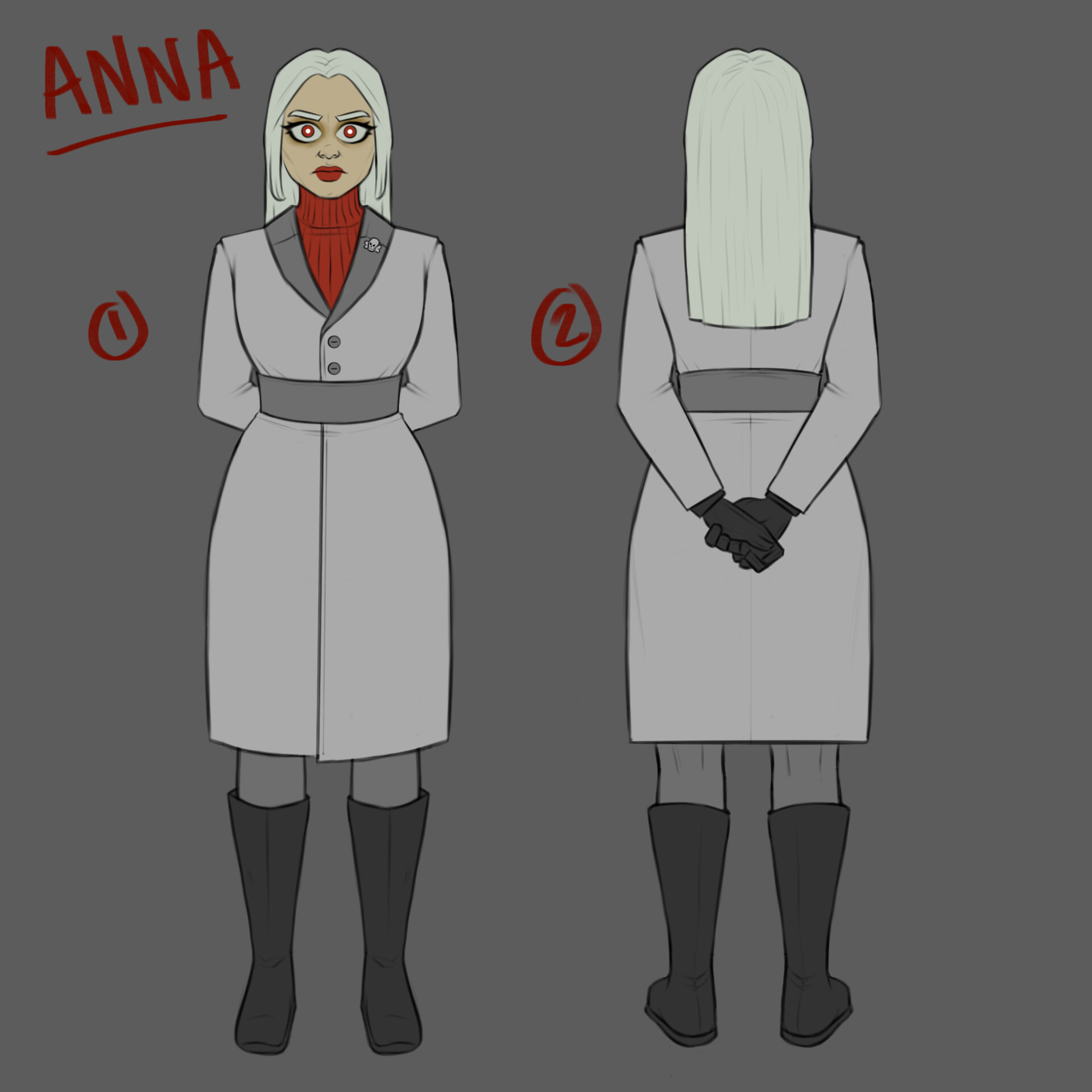 ArtStation - Vintage outfit for Anna