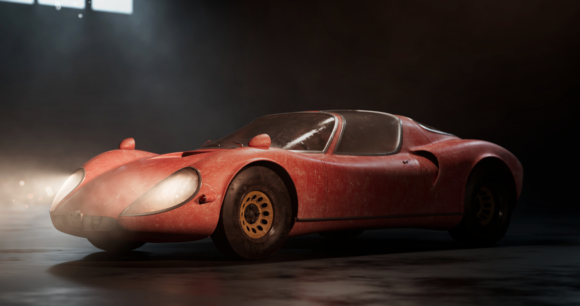 ArtStation - The Dusty Rouge Vehicle | Texturing, lookdev & Lighting