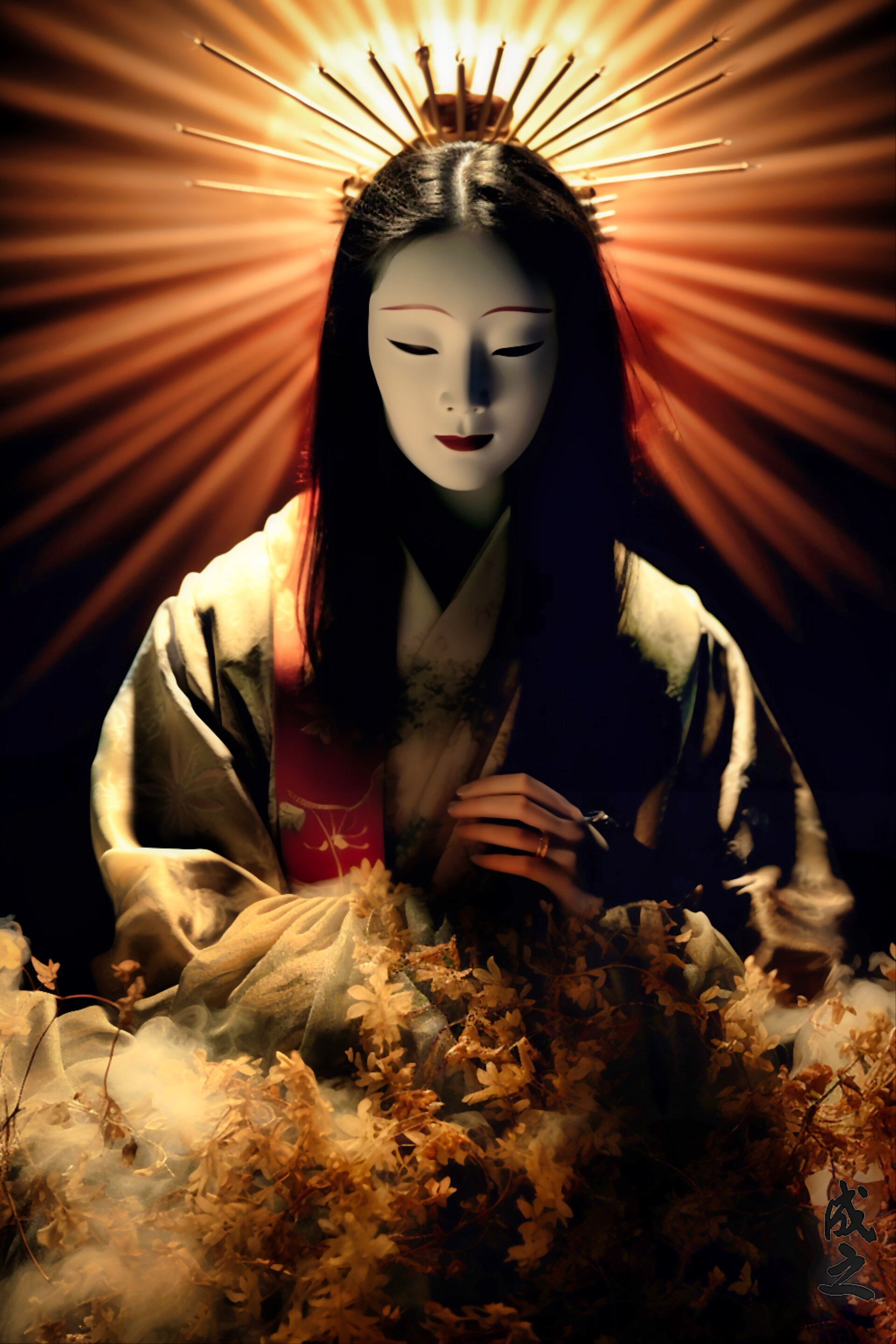 NARIYUKI SHIMAMOTO - Amaterasu (Japanese sun goddess)