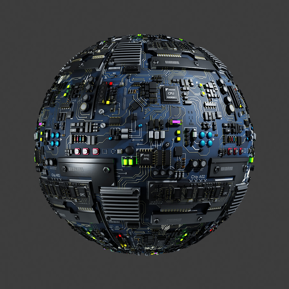 ArtStation - Microchips A 02 🎛 🔋