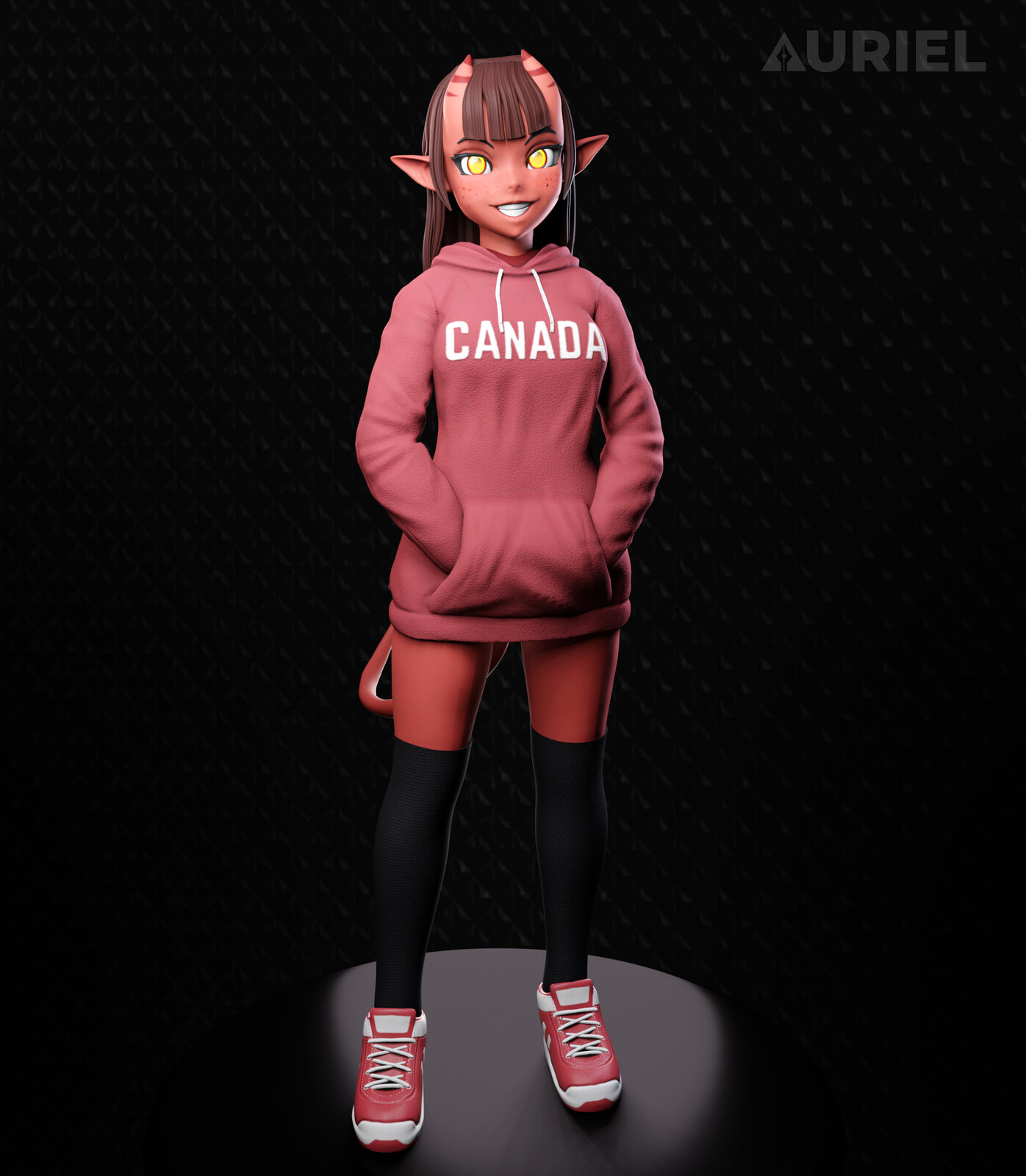 Auriel - Meru - 3D Fanart