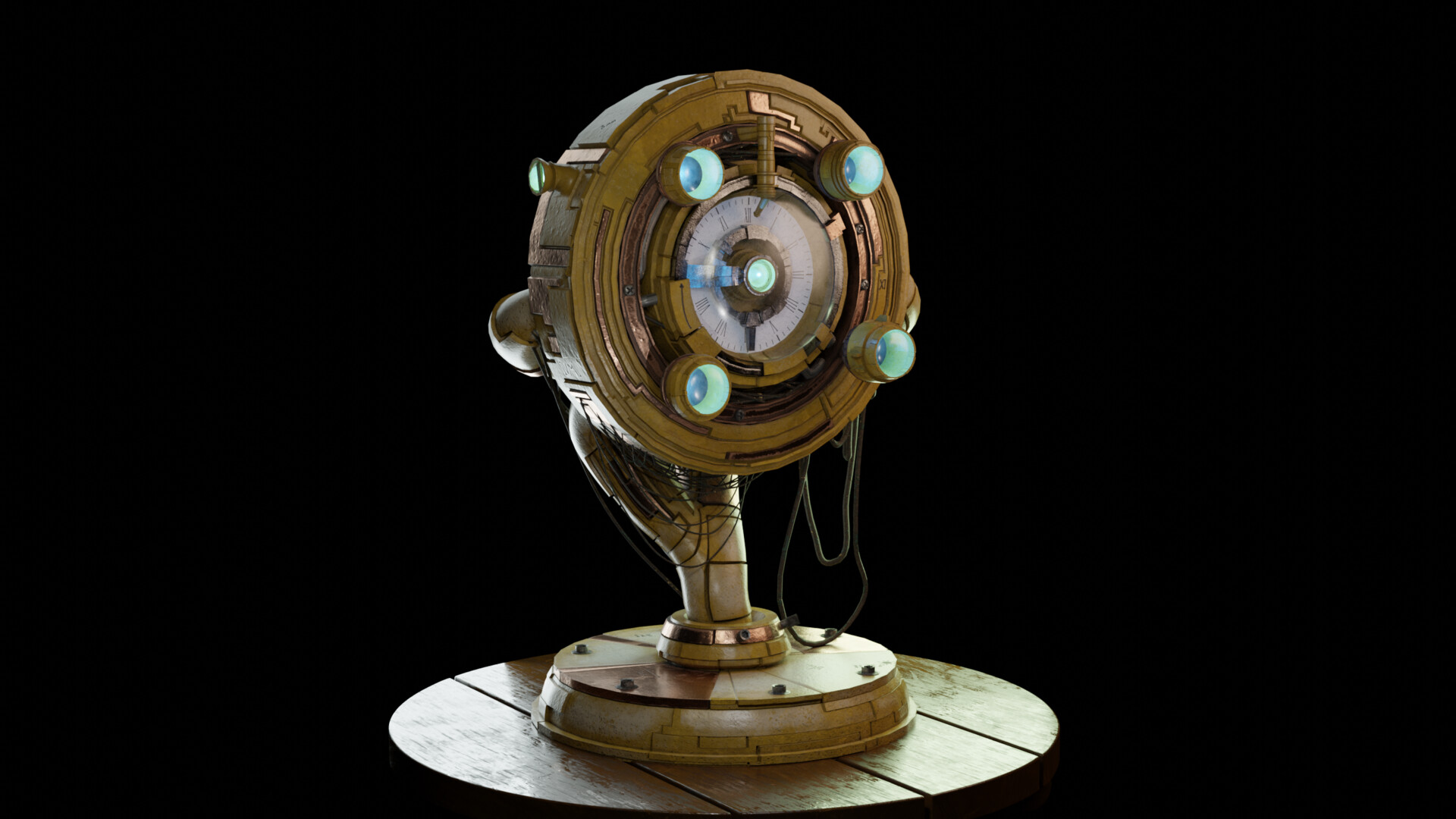 ArtStation - Antique watches with a futuristic twist Low-poly 3D model