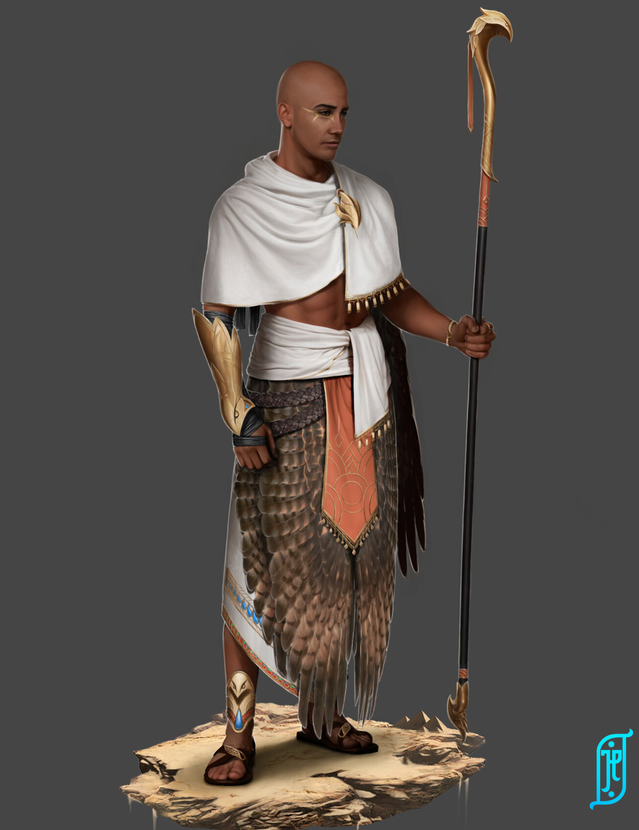 ArtStation - Character 5 - Priest of The Hawk